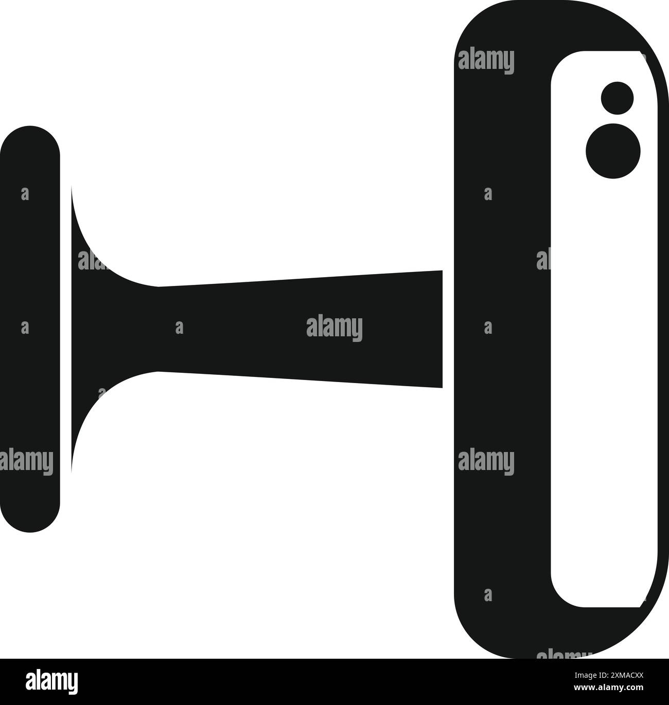 Simple icon of a security camera mounted on a wall, providing ...