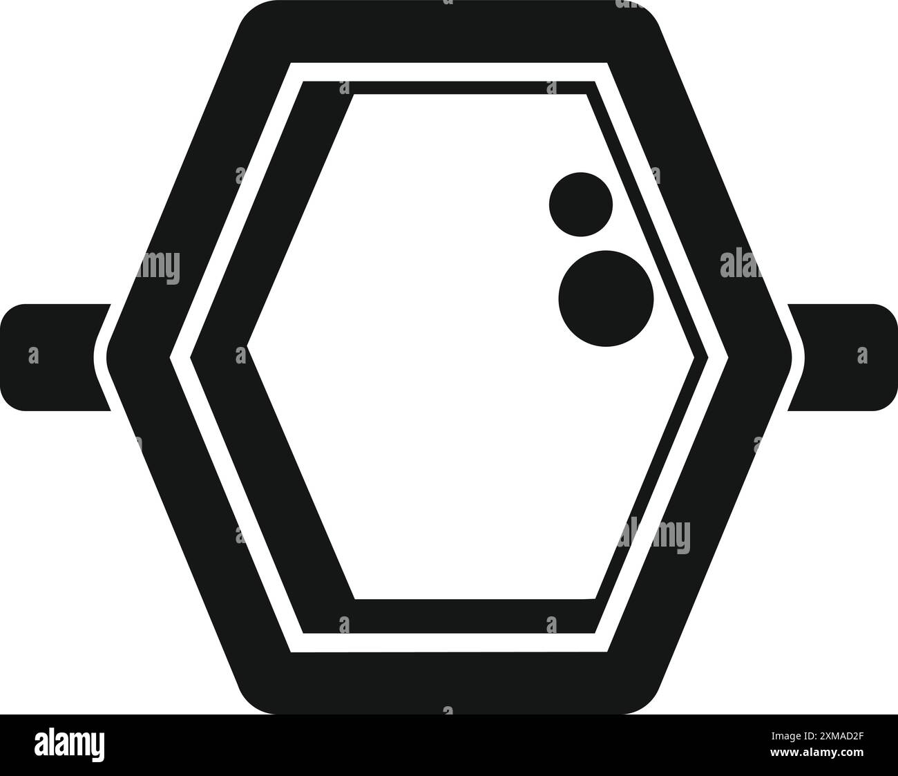 Chemical element atom structure icon in simple style on a white ...