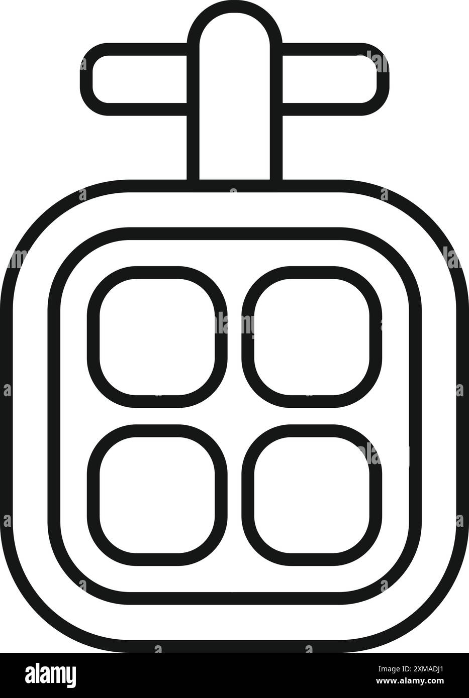 Passenger drone taking off with its landing gear retracting, front view ...