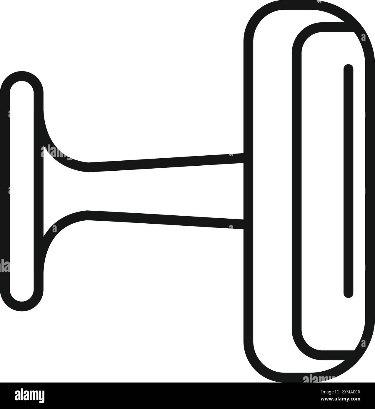 Simple line art icon of a soap dish mounted on the wall, holding a bar ...