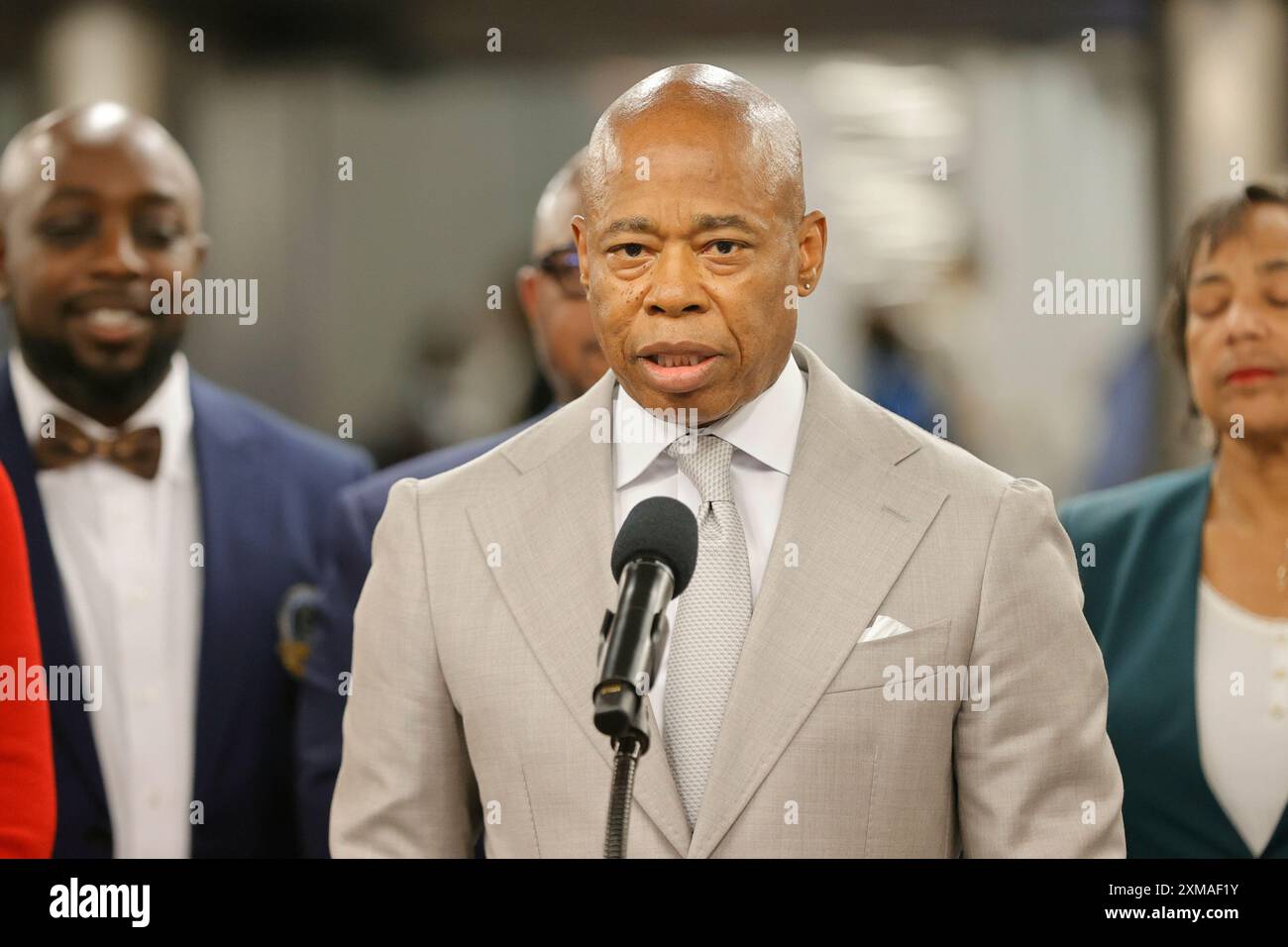 Fulton Center Subway Station, New York, USA, July 26, 2024 - Mayor Eric ...