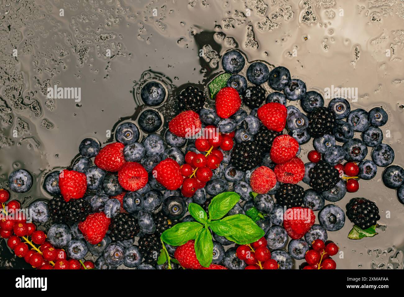 Summer berries mix background. Berries background. Blueberry ...