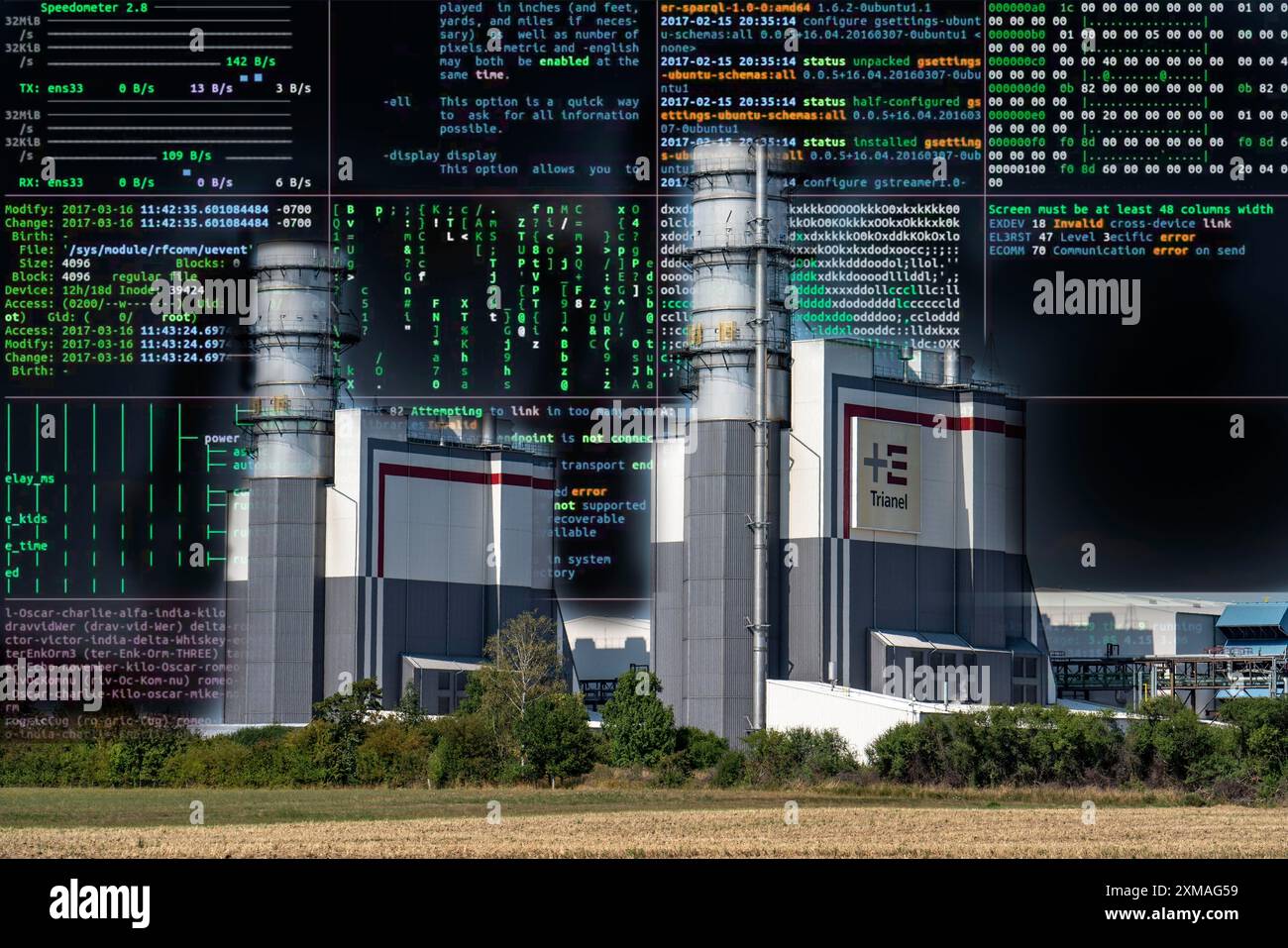 Symbolic image Critical infrastructure, blackout risk, cyberterrorism ...
