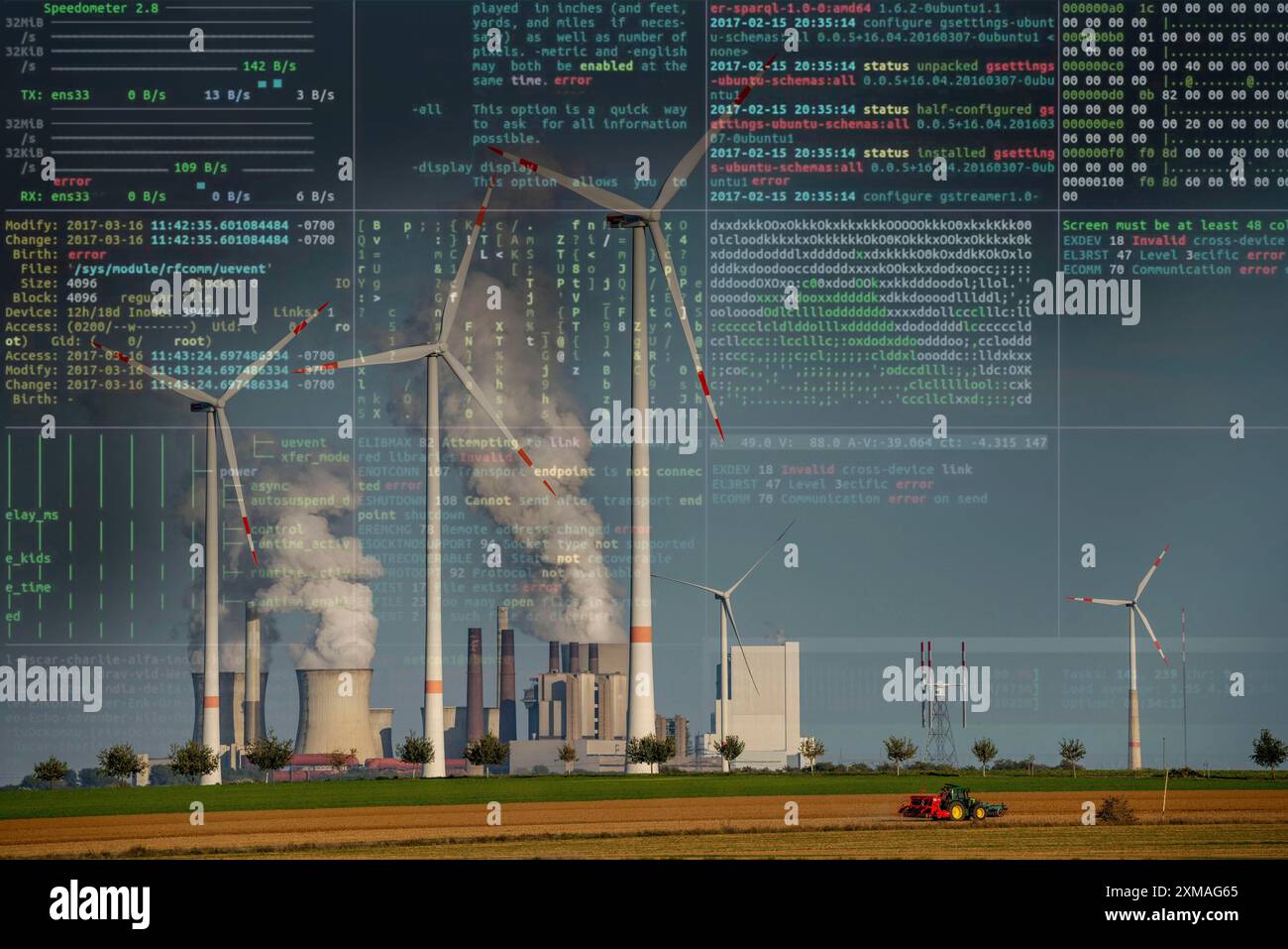 Symbolic image Critical infrastructure, blackout risk, cyberterrorism ...
