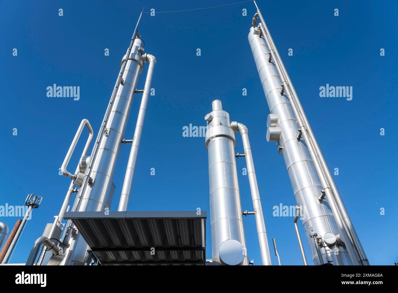 Biogas upgrading plant, purification of biogas from organic waste ...