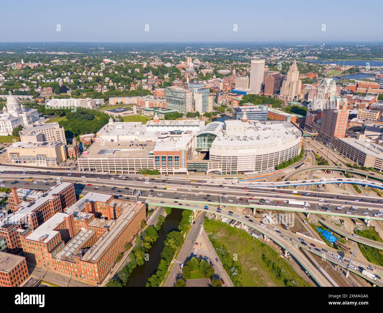 Downtown providence aerial hi-res stock photography and images - Alamy