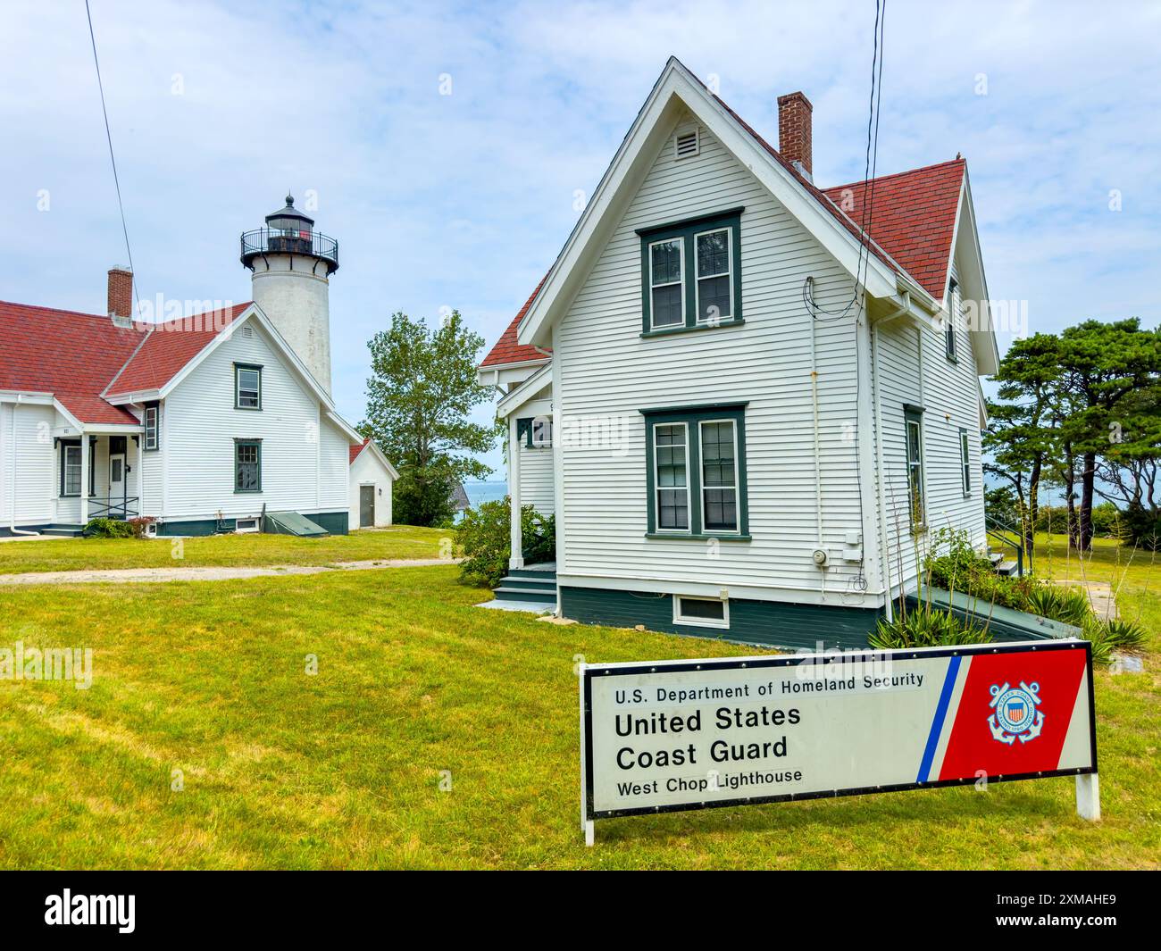 Photo of the West Chop Lighthouse on Marthas vineyard Stock Photo - Alamy