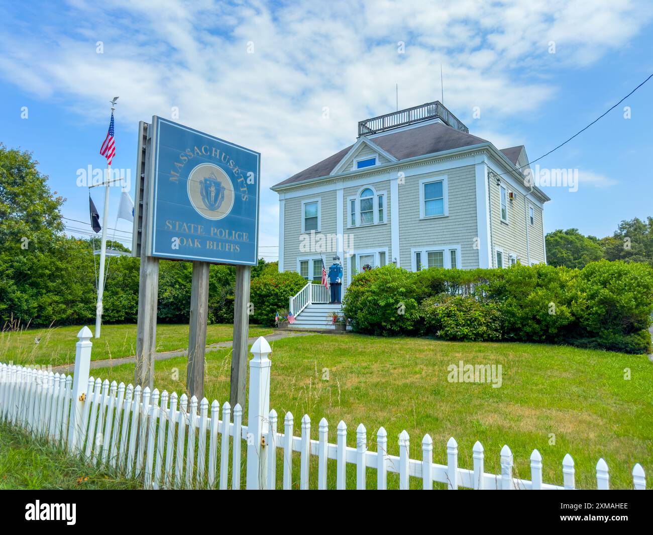 Oak Bluffs State Police building on Marthas Vineyard Stock Photo - Alamy