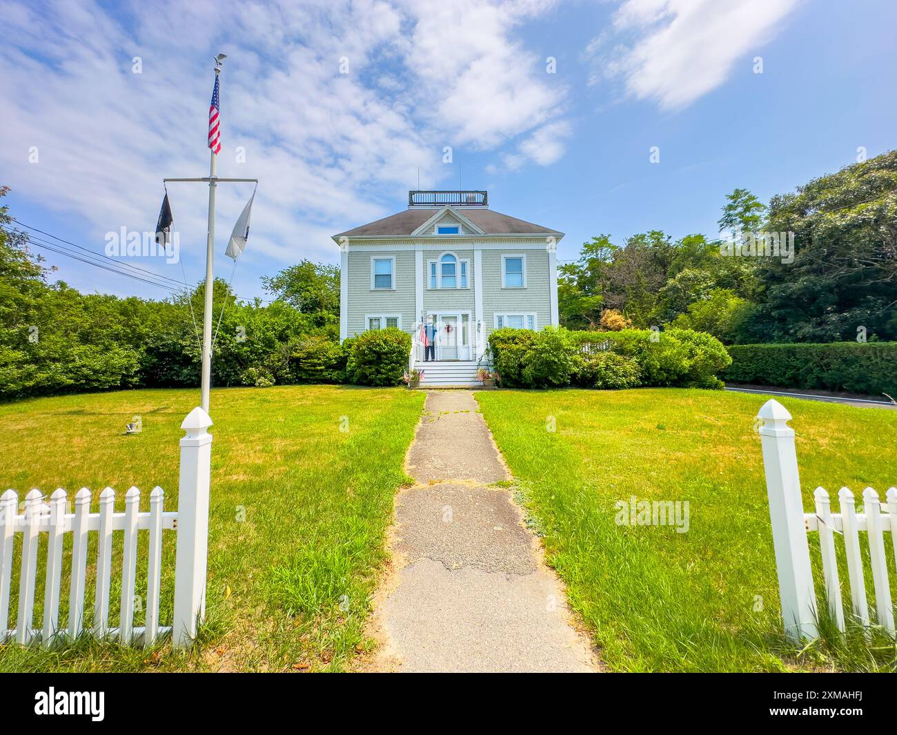 Oak Bluffs State Police building on Marthas Vineyard Stock Photo - Alamy