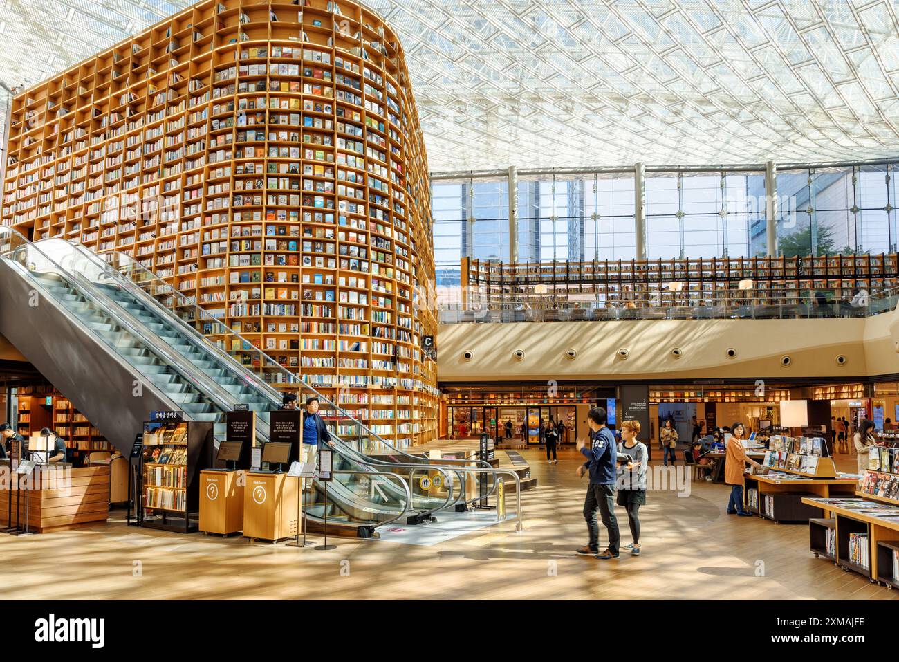 Huge bookshelves and shelves with magazines, Starfield Library Stock ...