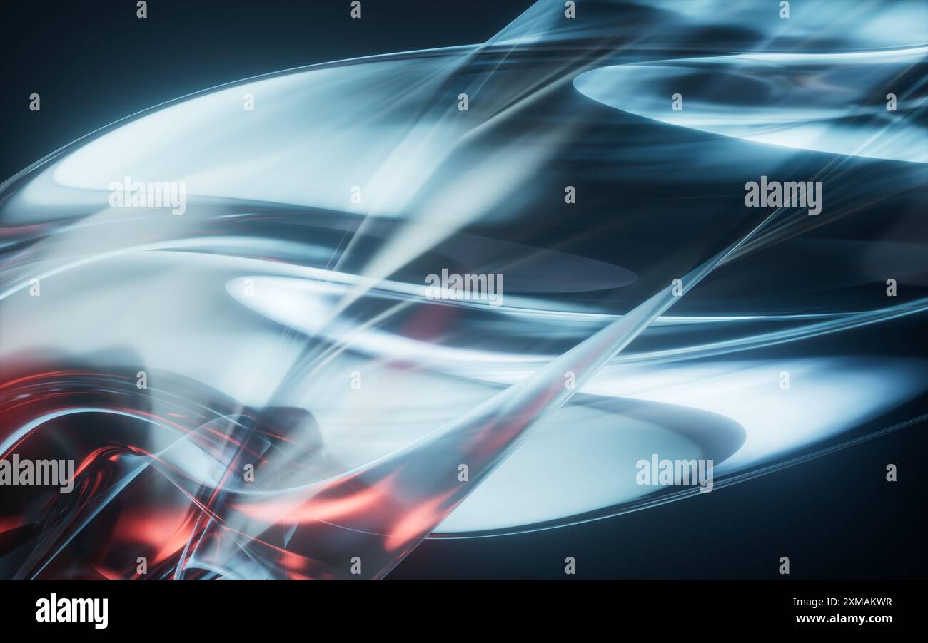 Dark transparent glass curves background hi-res stock photography and images - Alamy