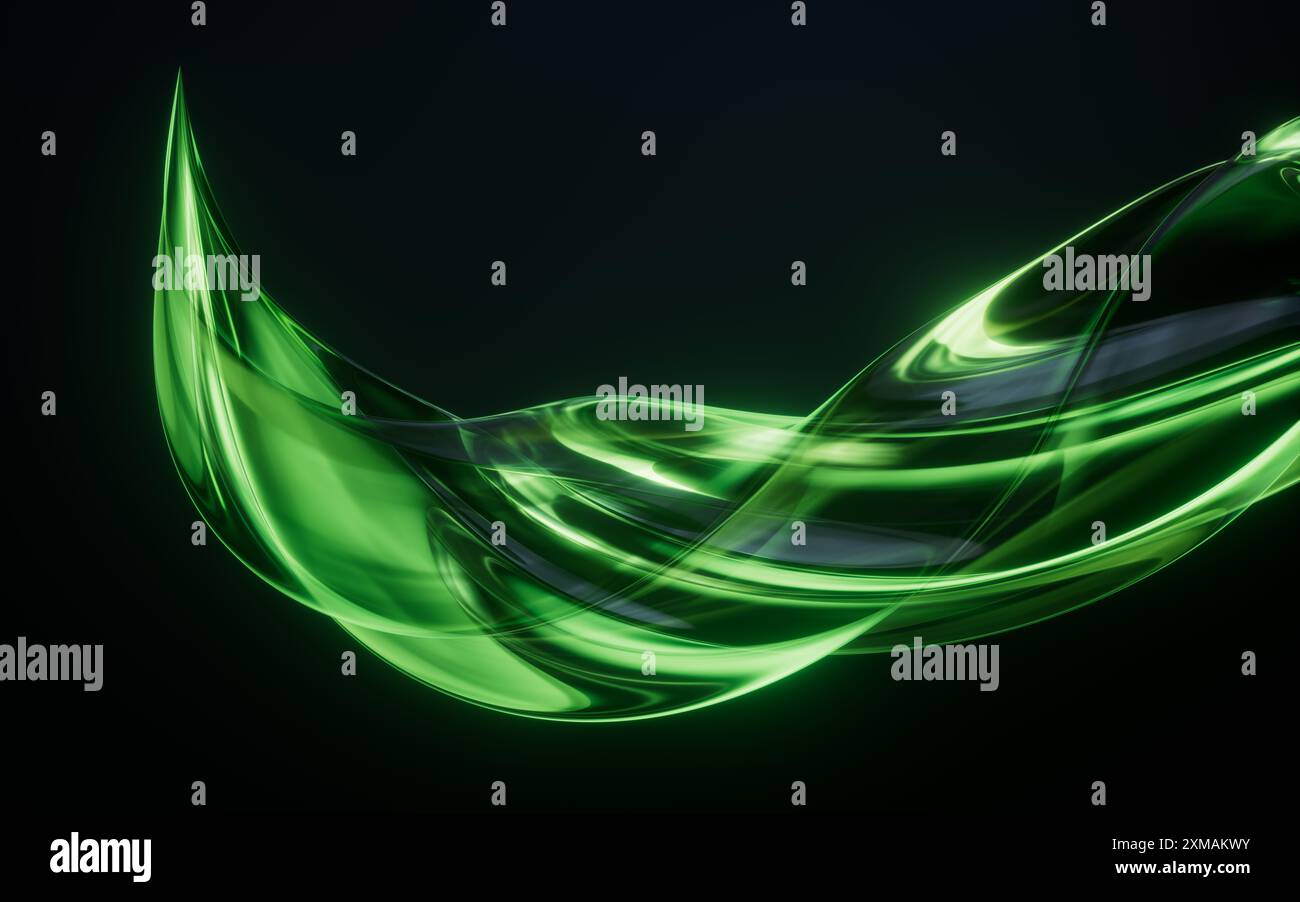 Dark transparent glass curves background hi-res stock photography and images - Alamy