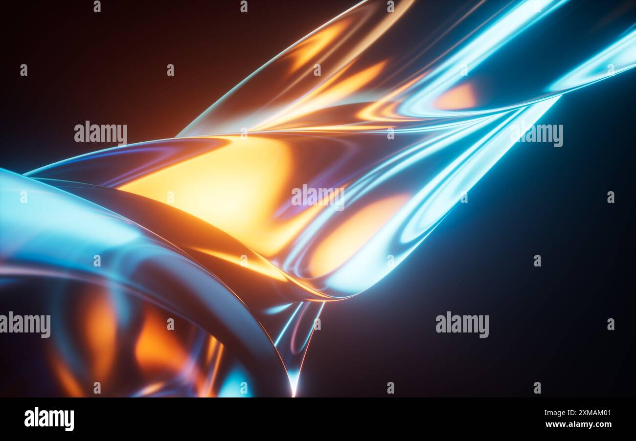 Dark transparent glass curves background hi-res stock photography and images - Alamy