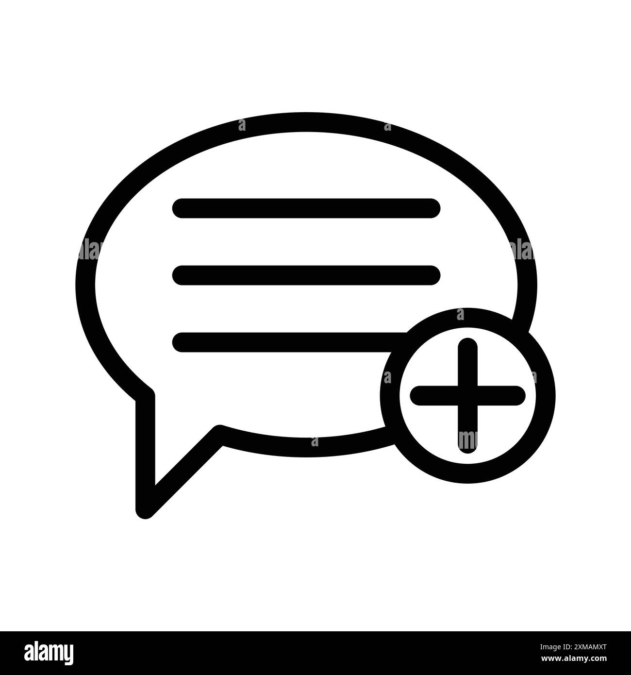 Add chat icon linear logo mark set collection in black and white for ...