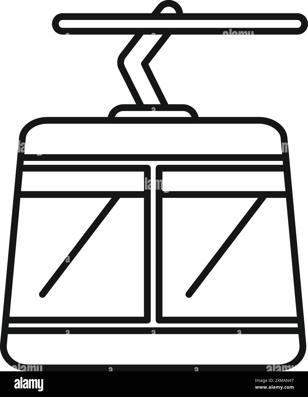 Aerial view from ski lift Cut Out Stock Images & Pictures - Alamy