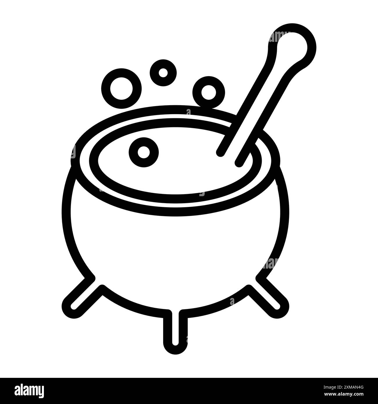 Magic pot icon linear Stock Vector Images - Alamy