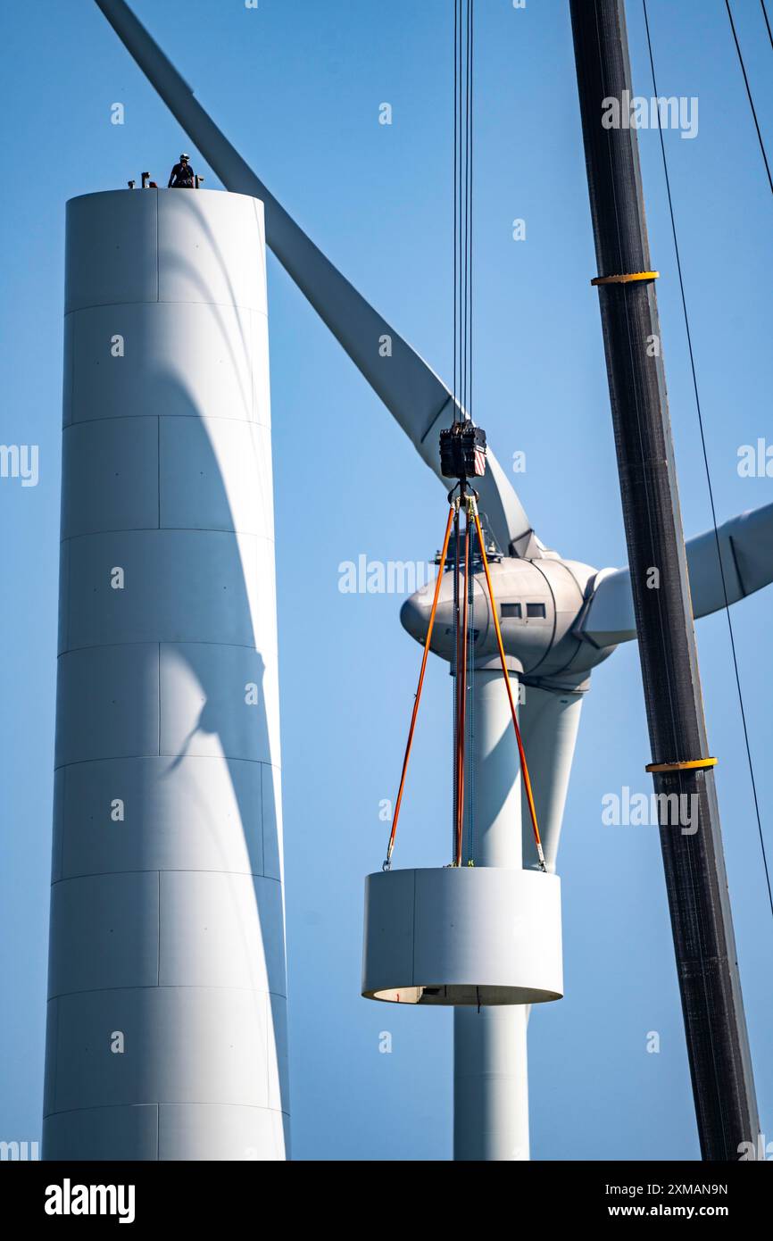 New construction of four Enercon E-160 turbines, repowering of a wind ...