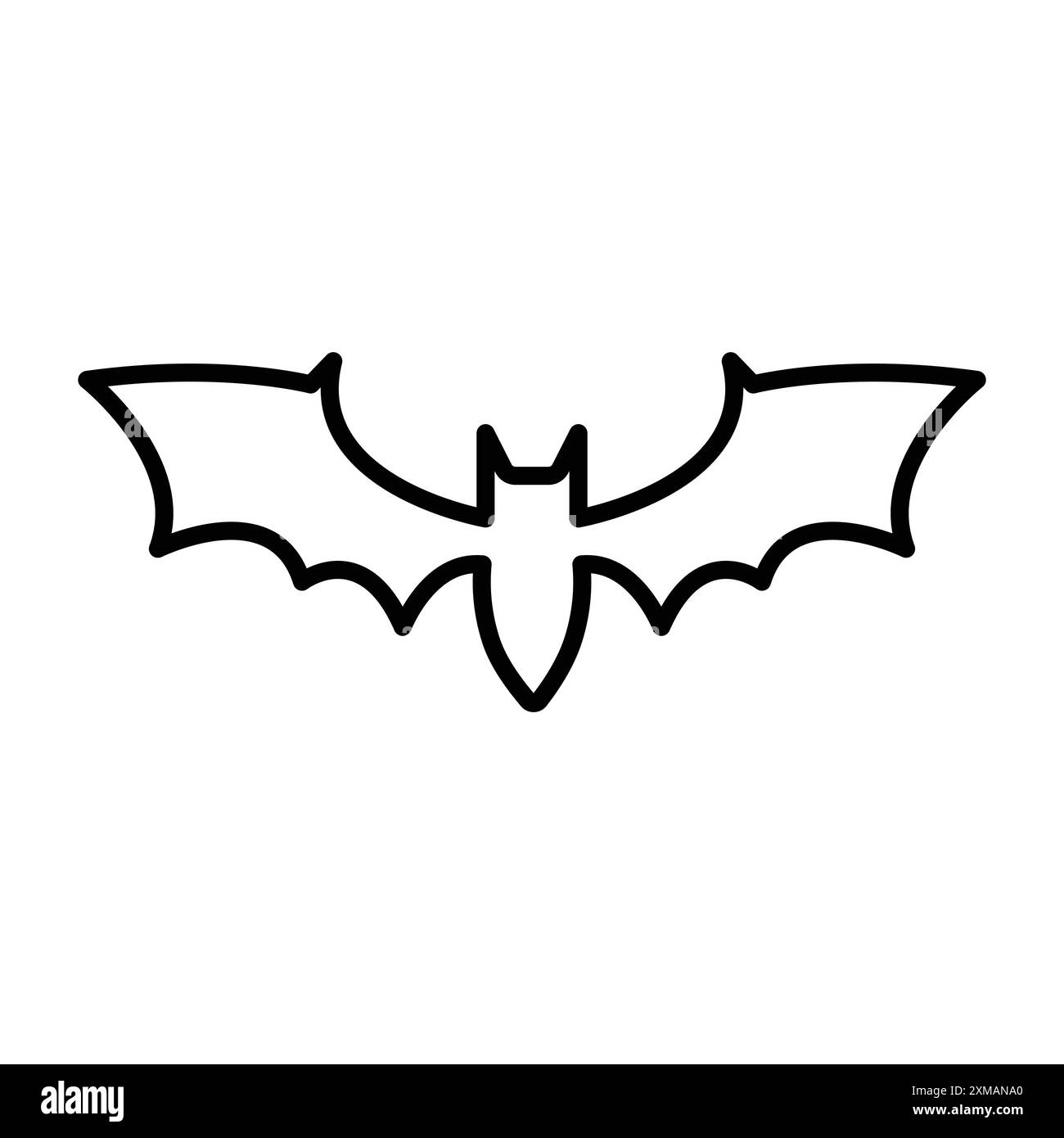 bat wing icon linear logo mark set collection in black and white for ...