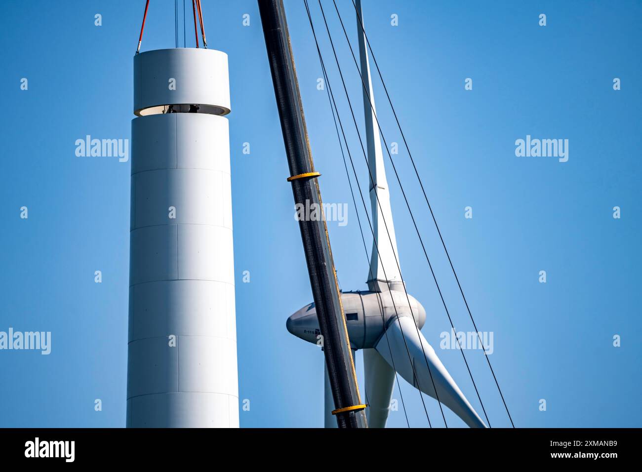 New construction of four Enercon E-160 turbines, repowering of a wind ...