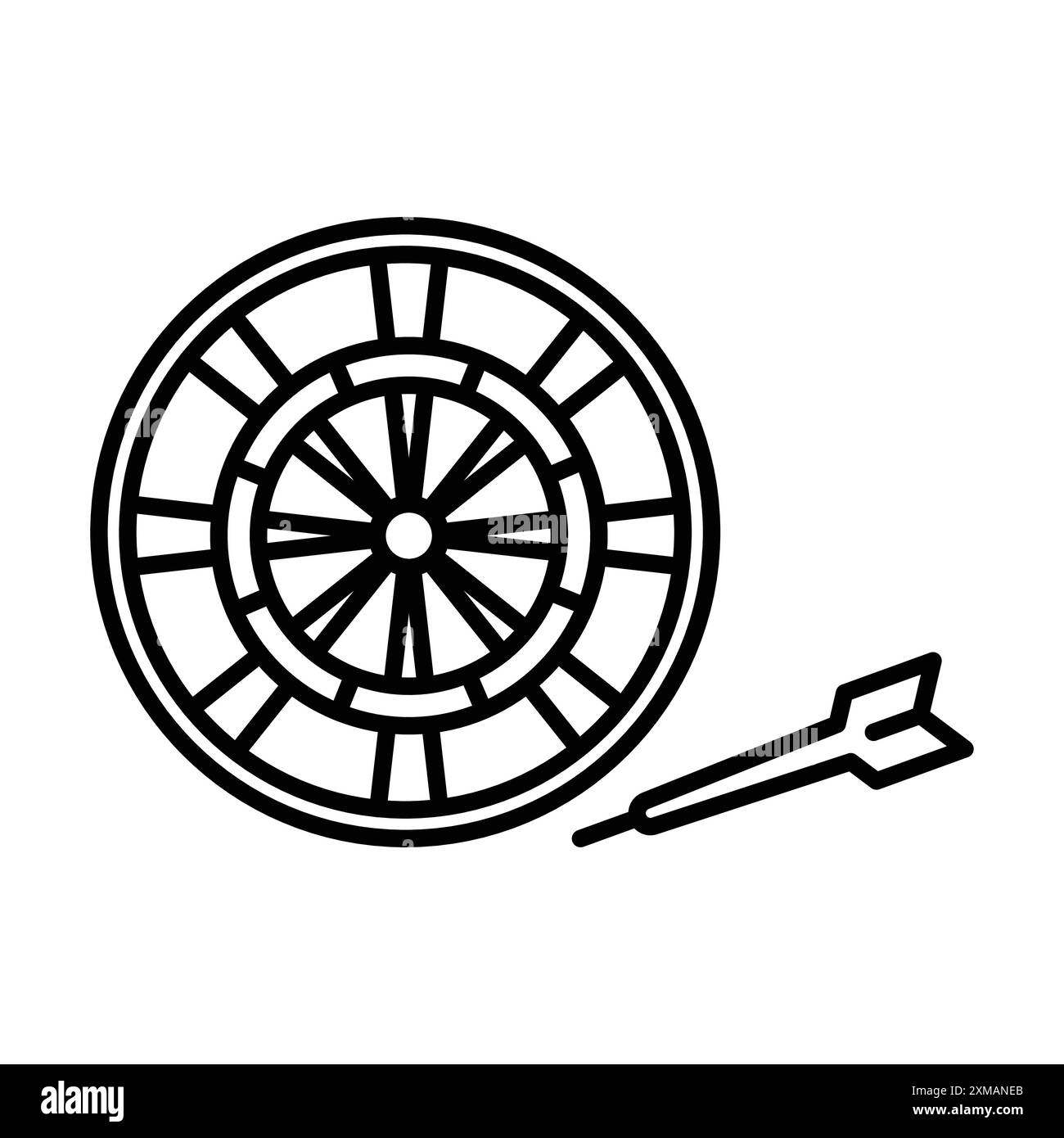 darts icon linear logo mark set collection in black and white for web ...