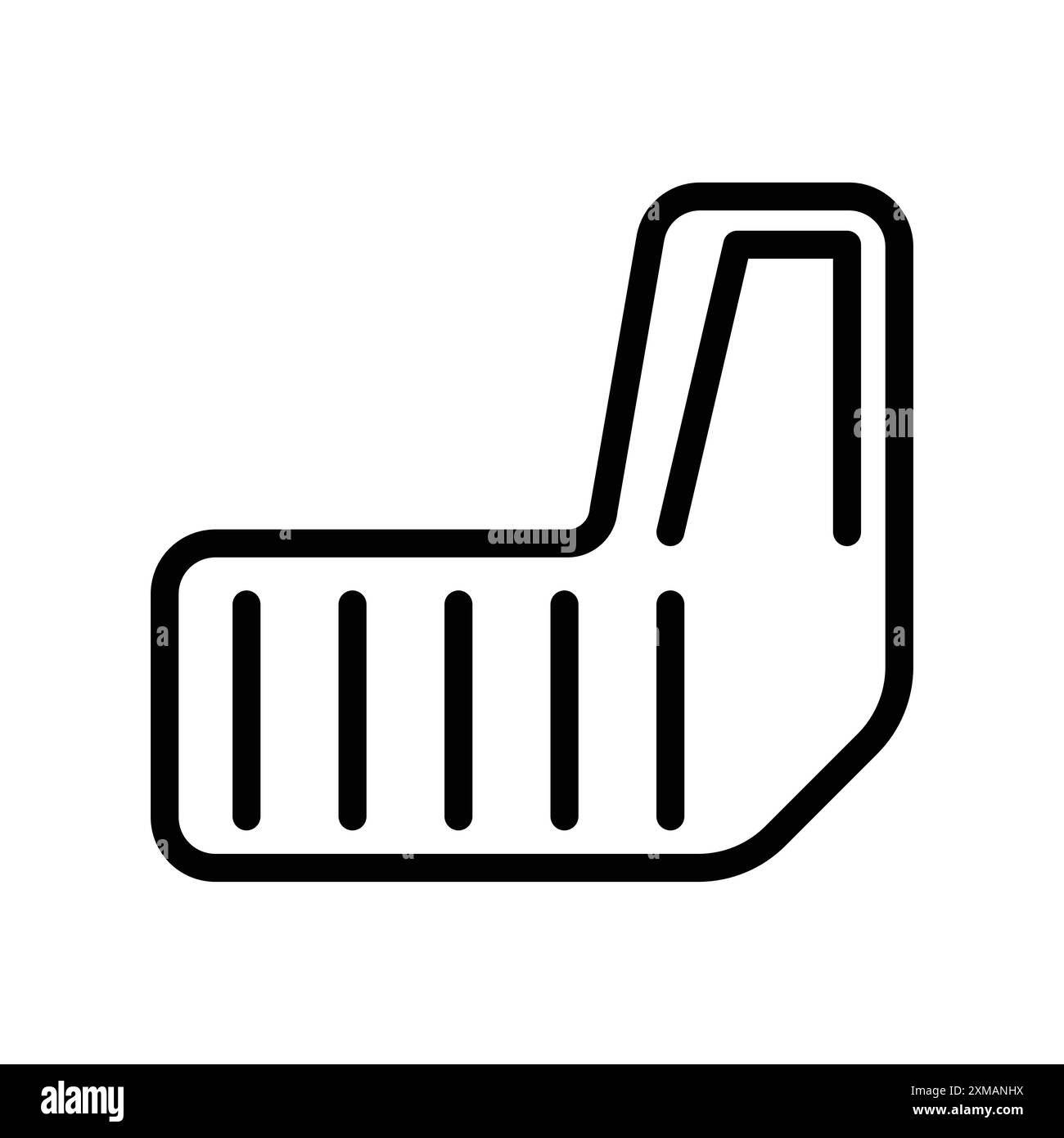 Car mud flap icon linear logo mark set collection in black and white ...