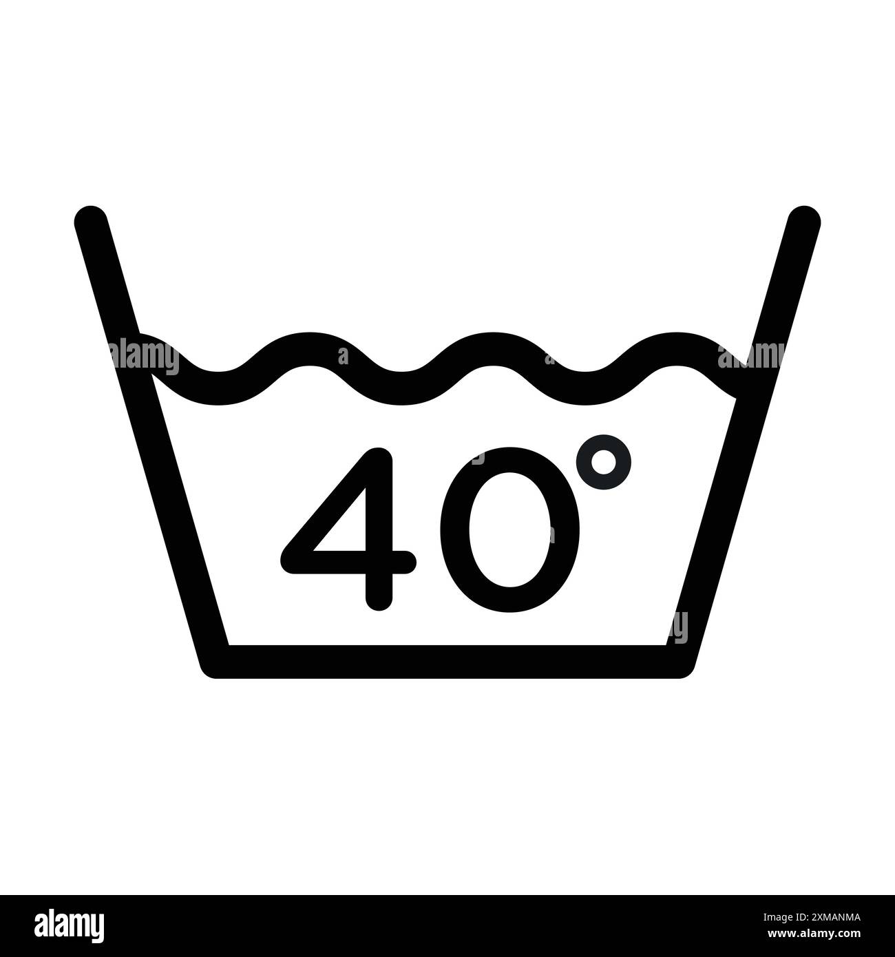 Clothing Care Icon Linear Logo Mark Set Collection In Black And White