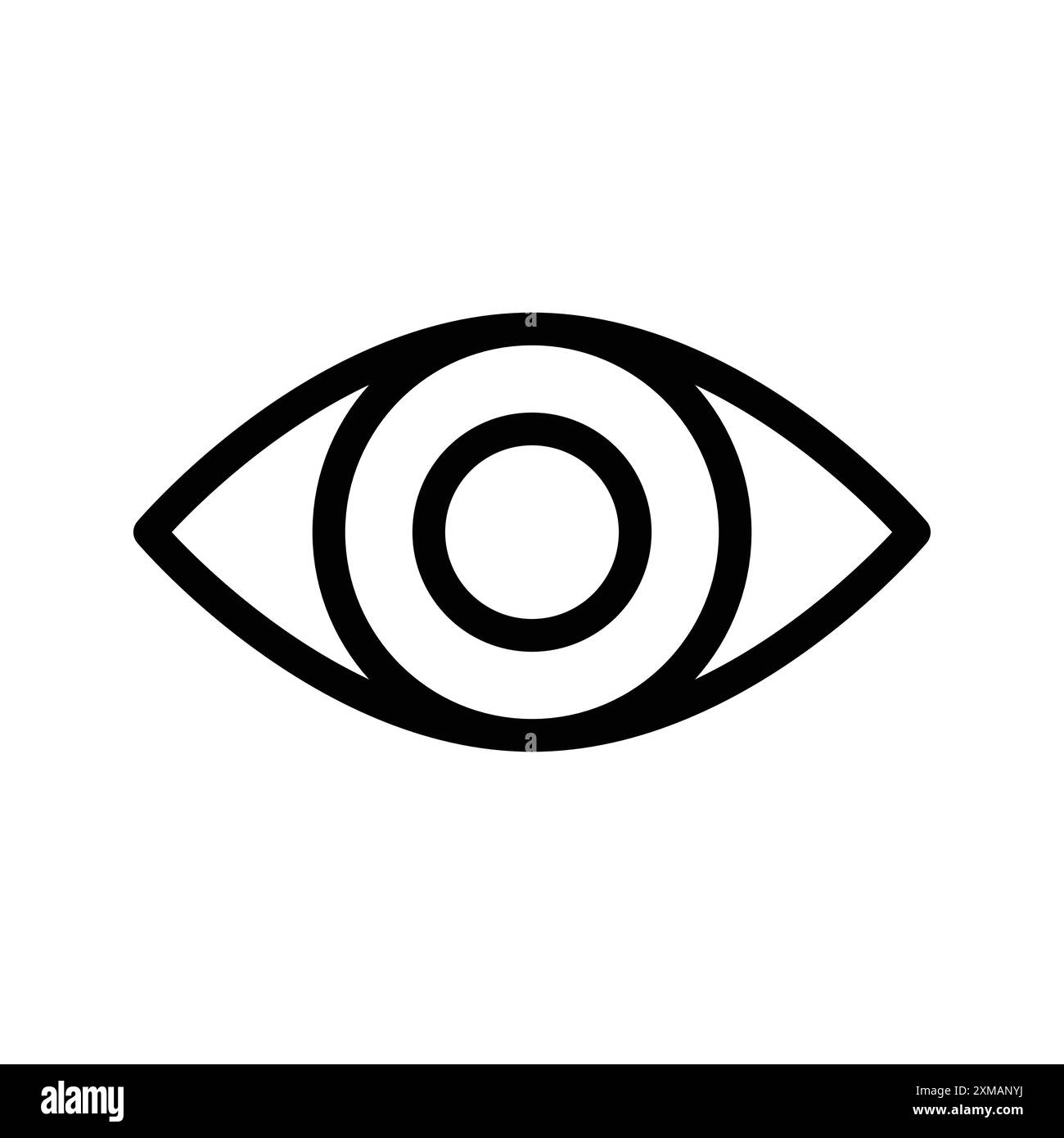 Eye linear icon abstract Stock Vector Images - Alamy