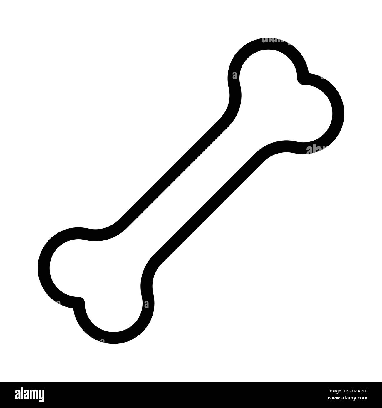 Dog bone icon linear logo mark set collection in black and white for ...