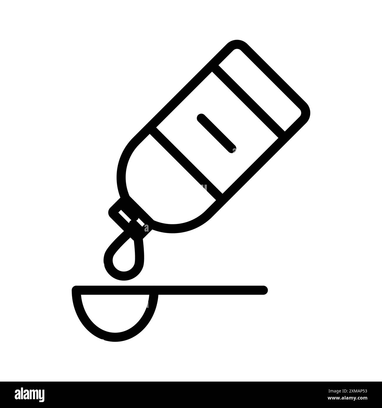 cough syrup icon linear logo mark set collection in black and white for ...