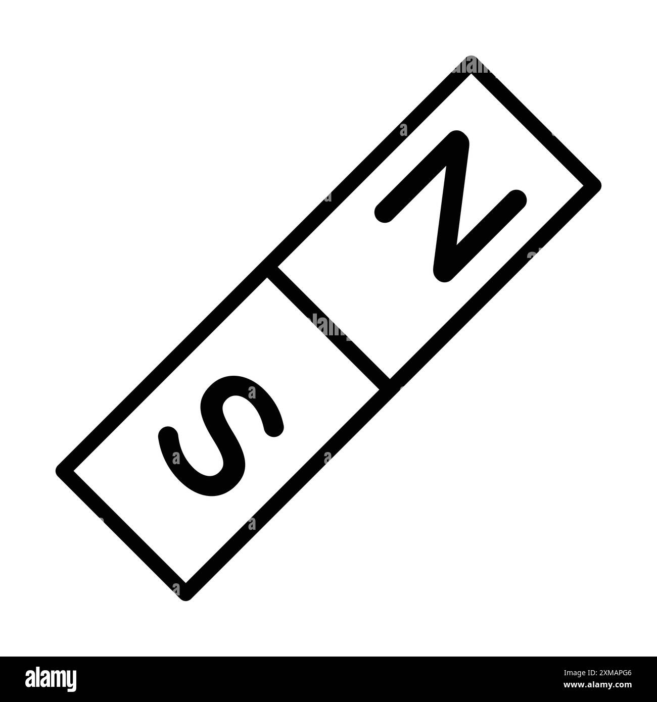 Magnet icon linear logo mark set collection in black and white for web Stock Vector Image & Art ...