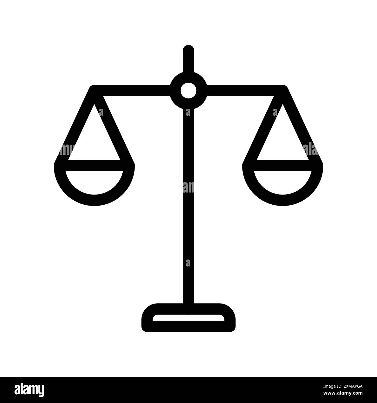 Law scale icon linear logo mark set collection in black and white for ...