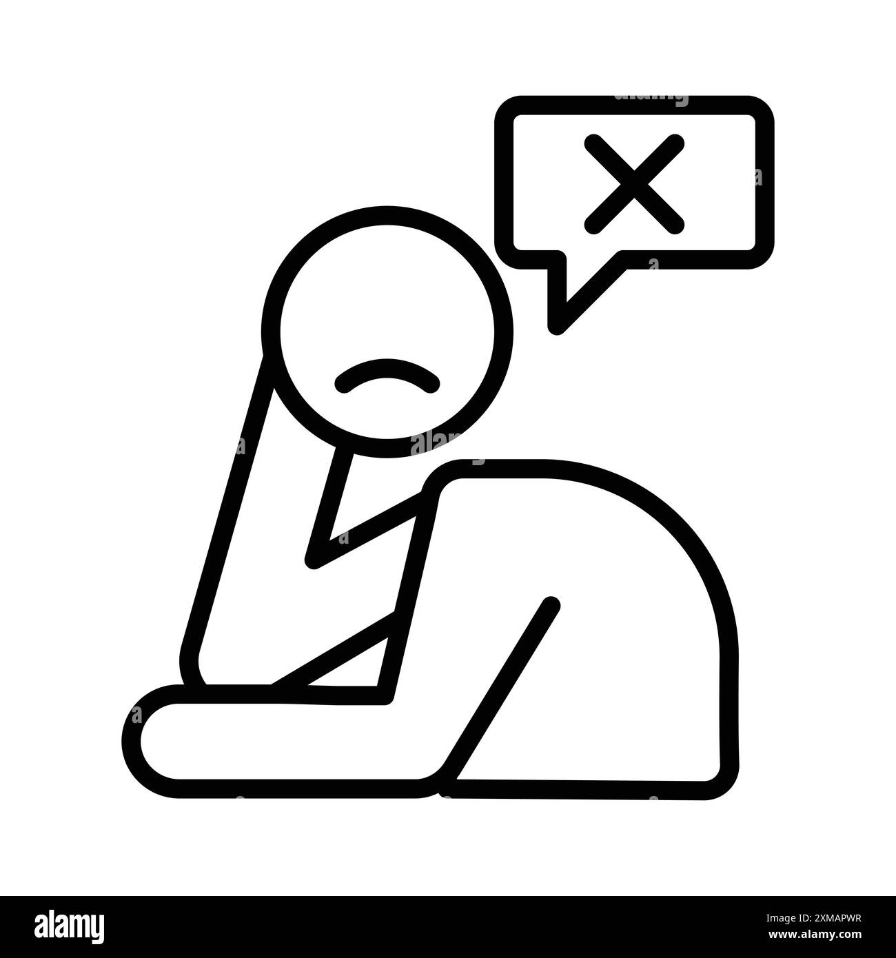 helpless human icon linear logo mark set collection in black and white ...