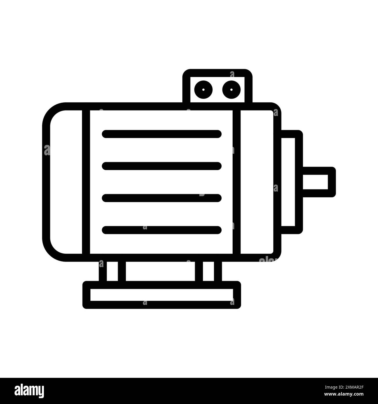 Motor icon linear logo mark set collection in black and white for web ...