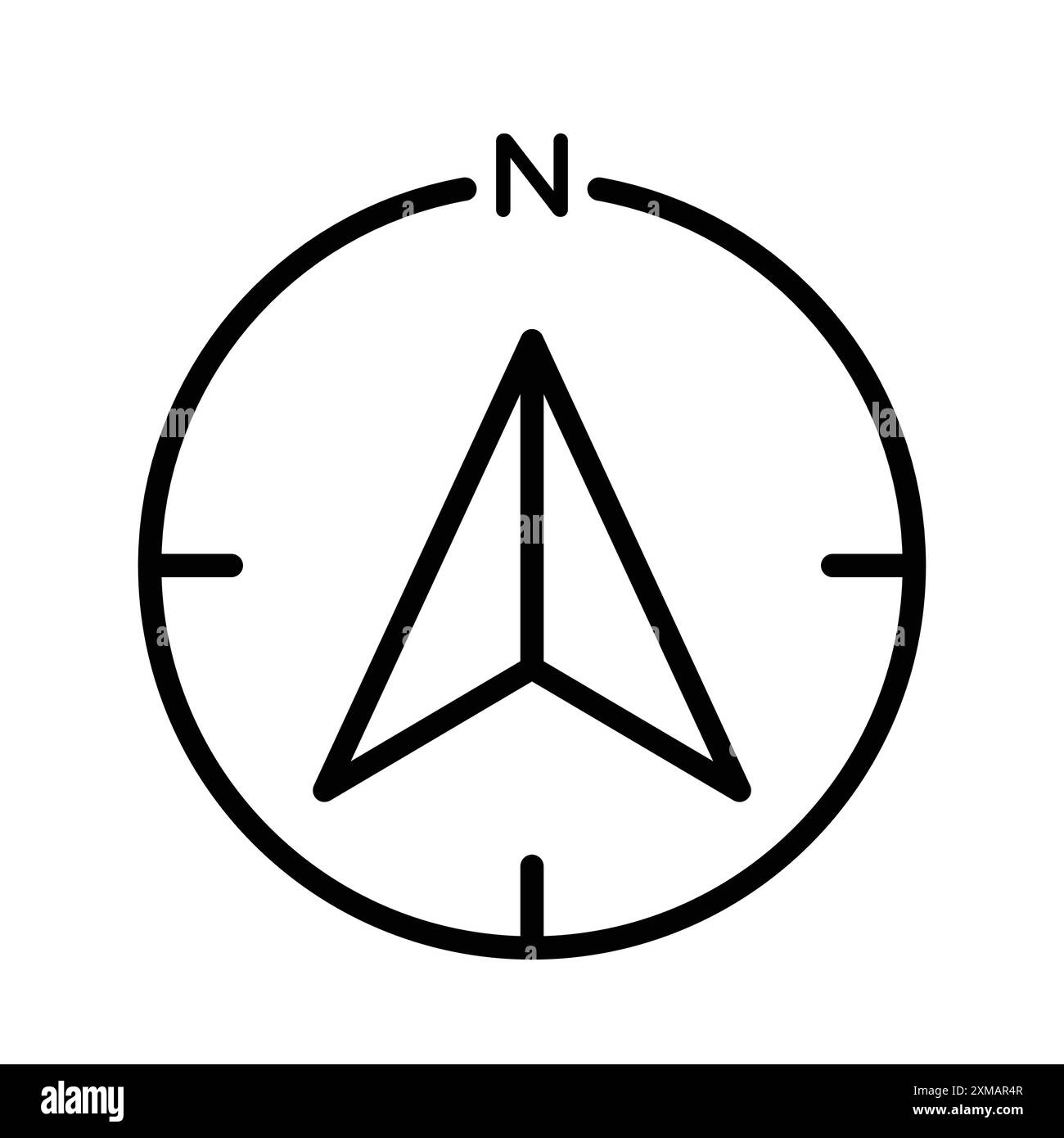 Navigator arrow icon linear logo mark set collection in black and white ...