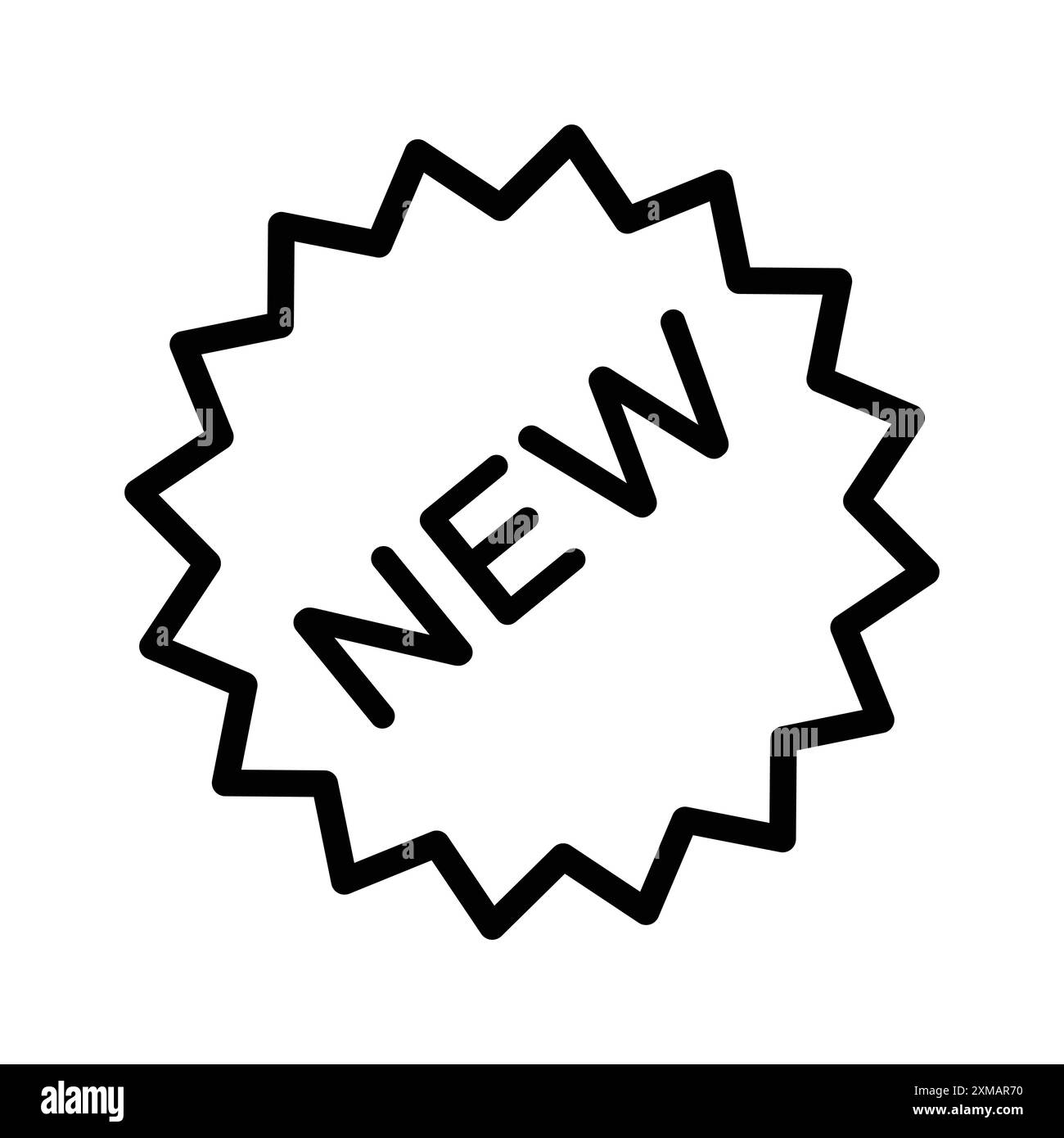 New symbol icon linear logo mark set collection in black and white for ...