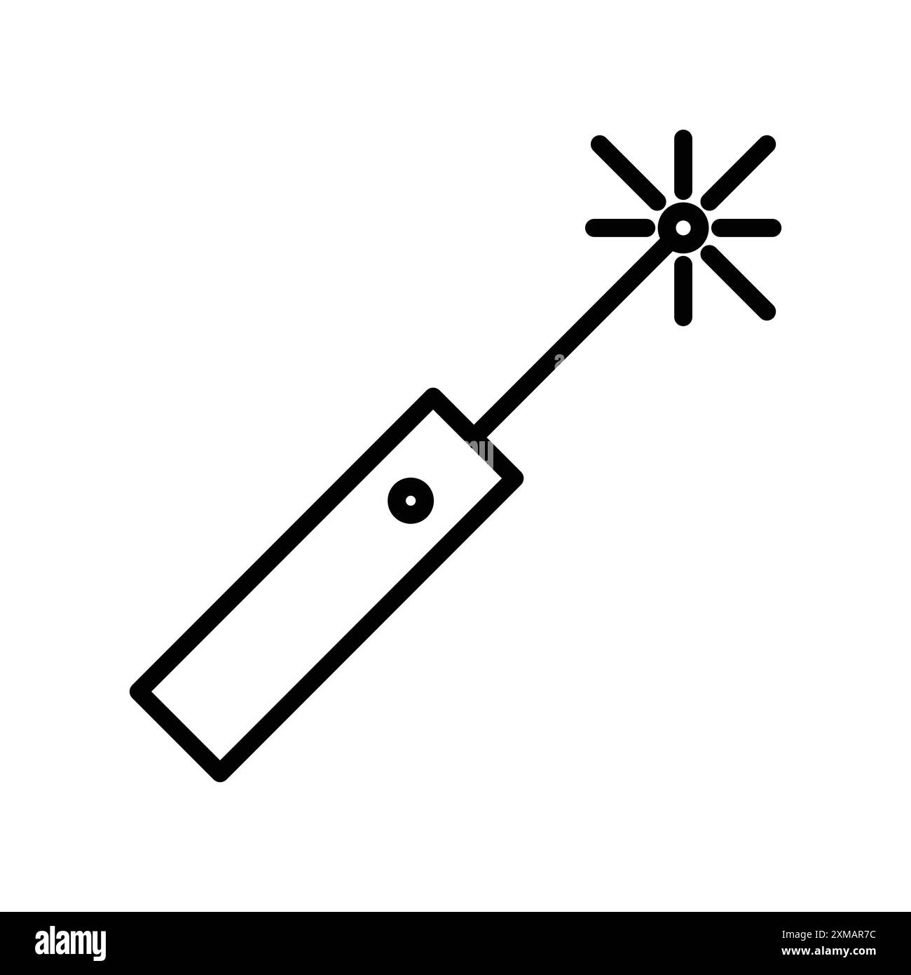 laser icon linear logo mark set collection in black and white for web ...