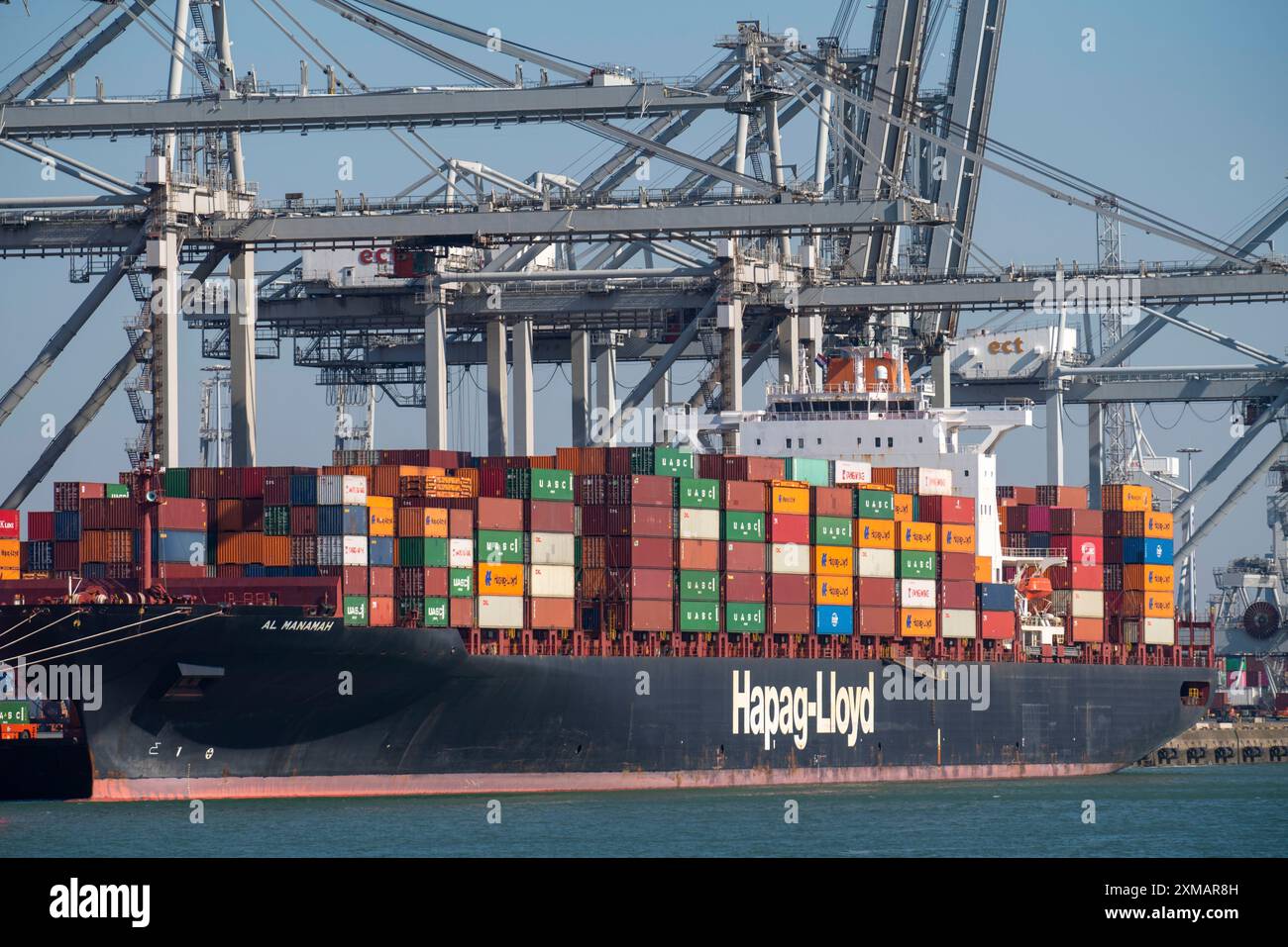 The seaport of Rotterdam, Maasvlakte, Hutchinson ECT-Delta-Terminal ...
