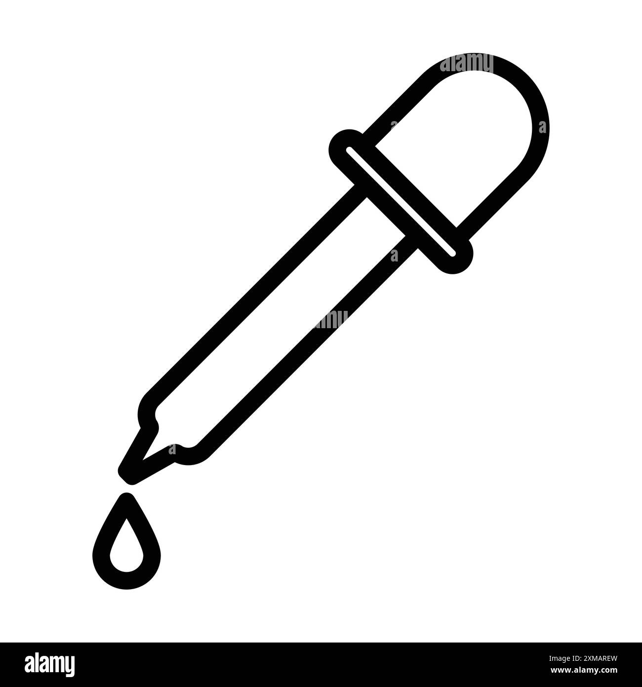 pipette icon linear logo mark set collection in black and white for web ...