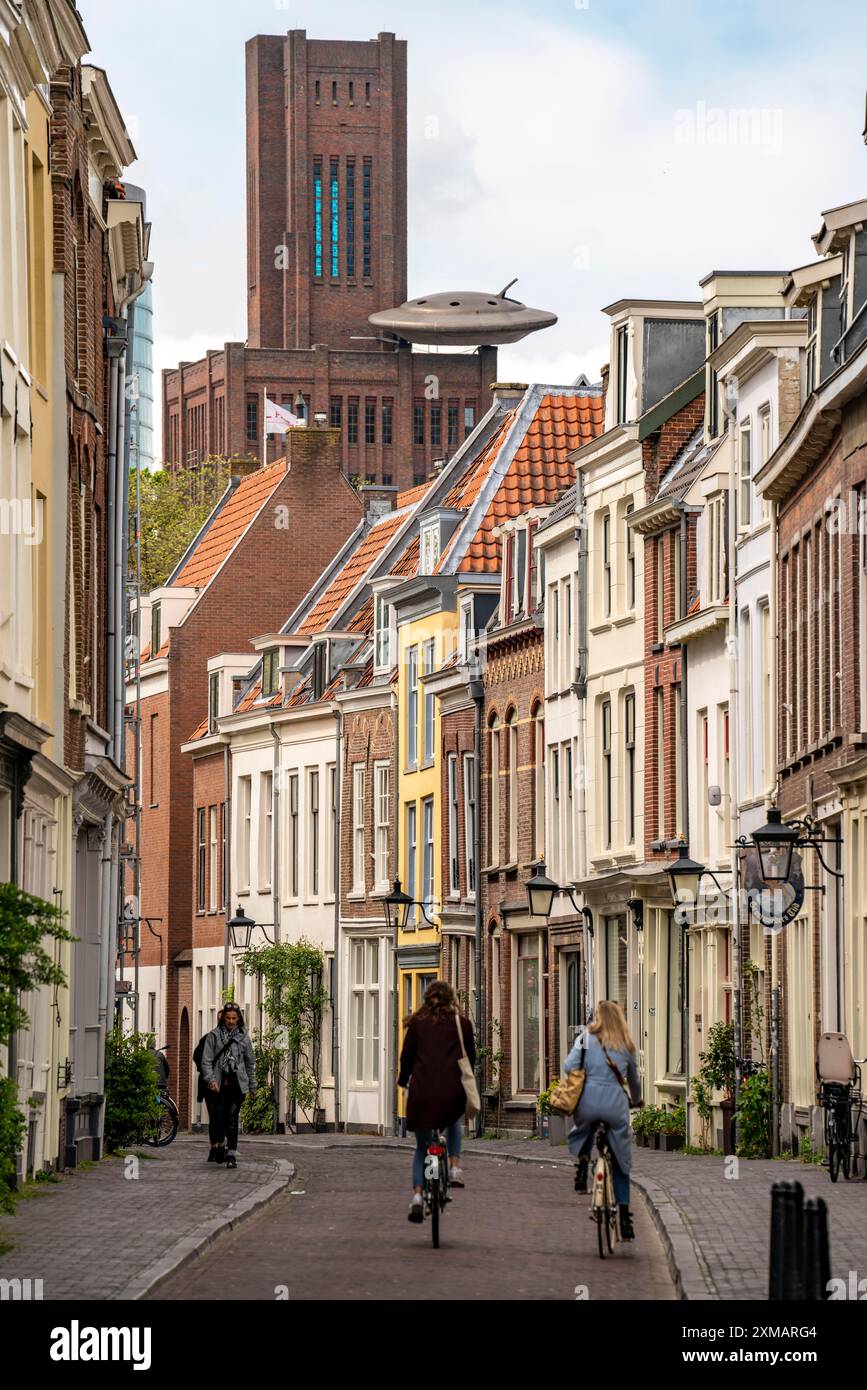 Utrecht, Netherlands, historic city centre, Haverstraat, old town ...