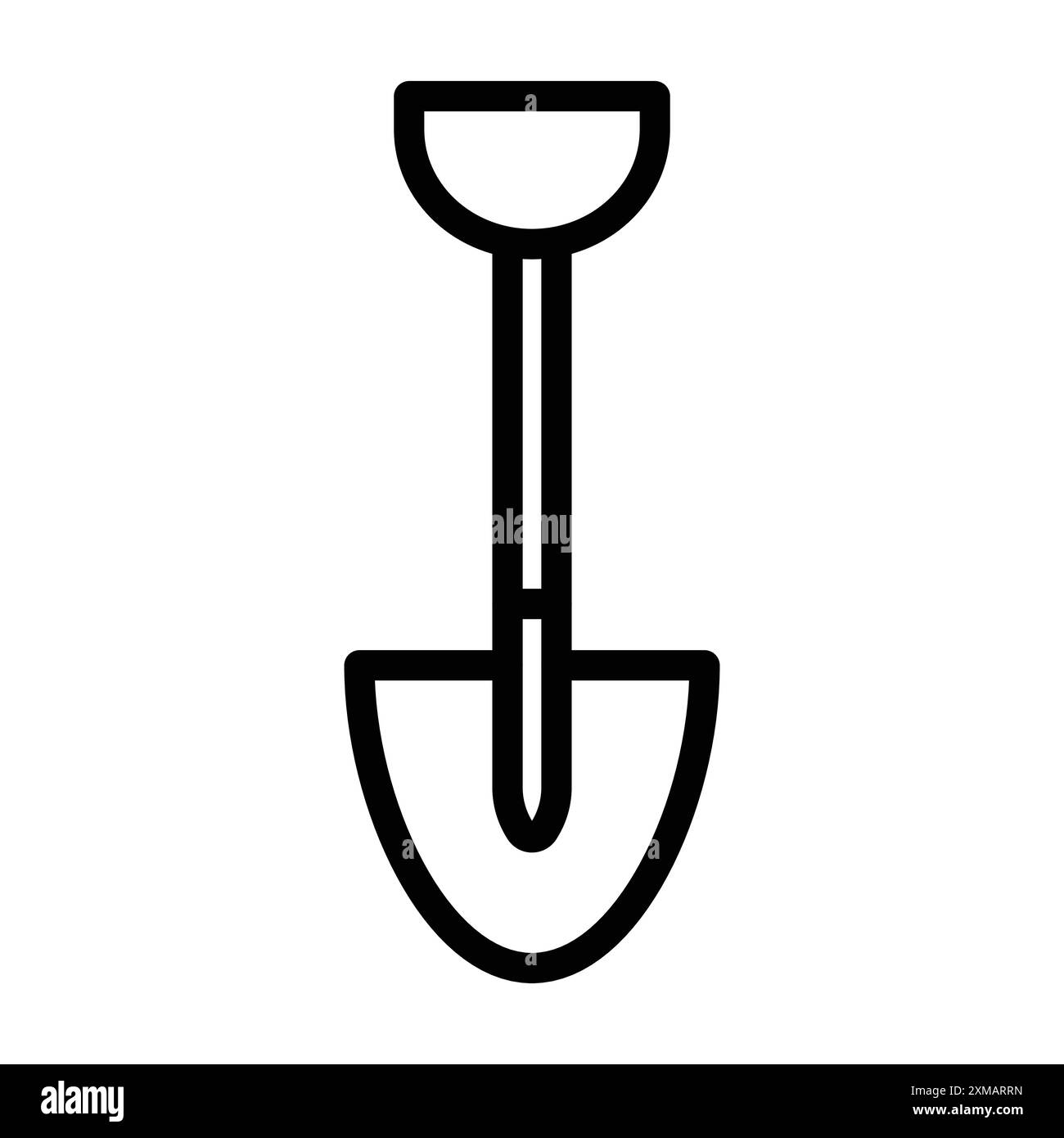 Short spade icon linear logo mark set collection in black and white for ...