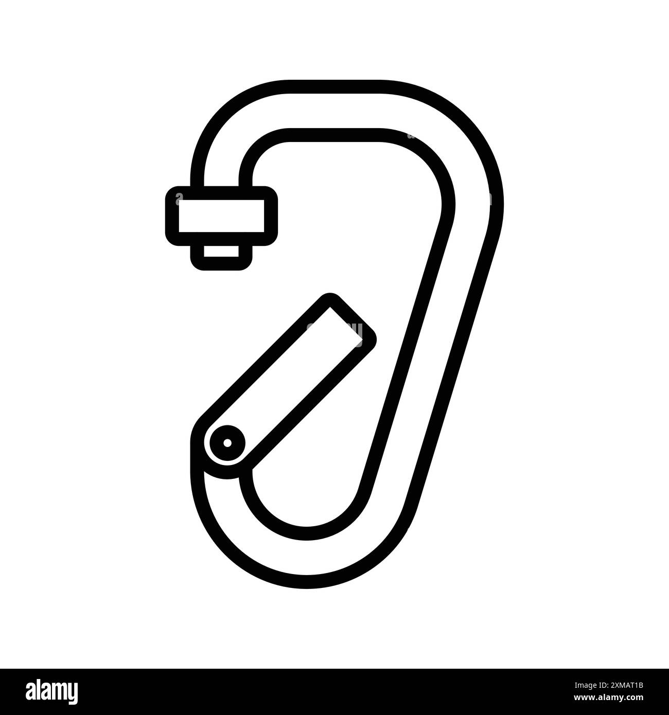 Rope Hook icon linear logo mark set collection in black and white for web Stock Vector Image ...