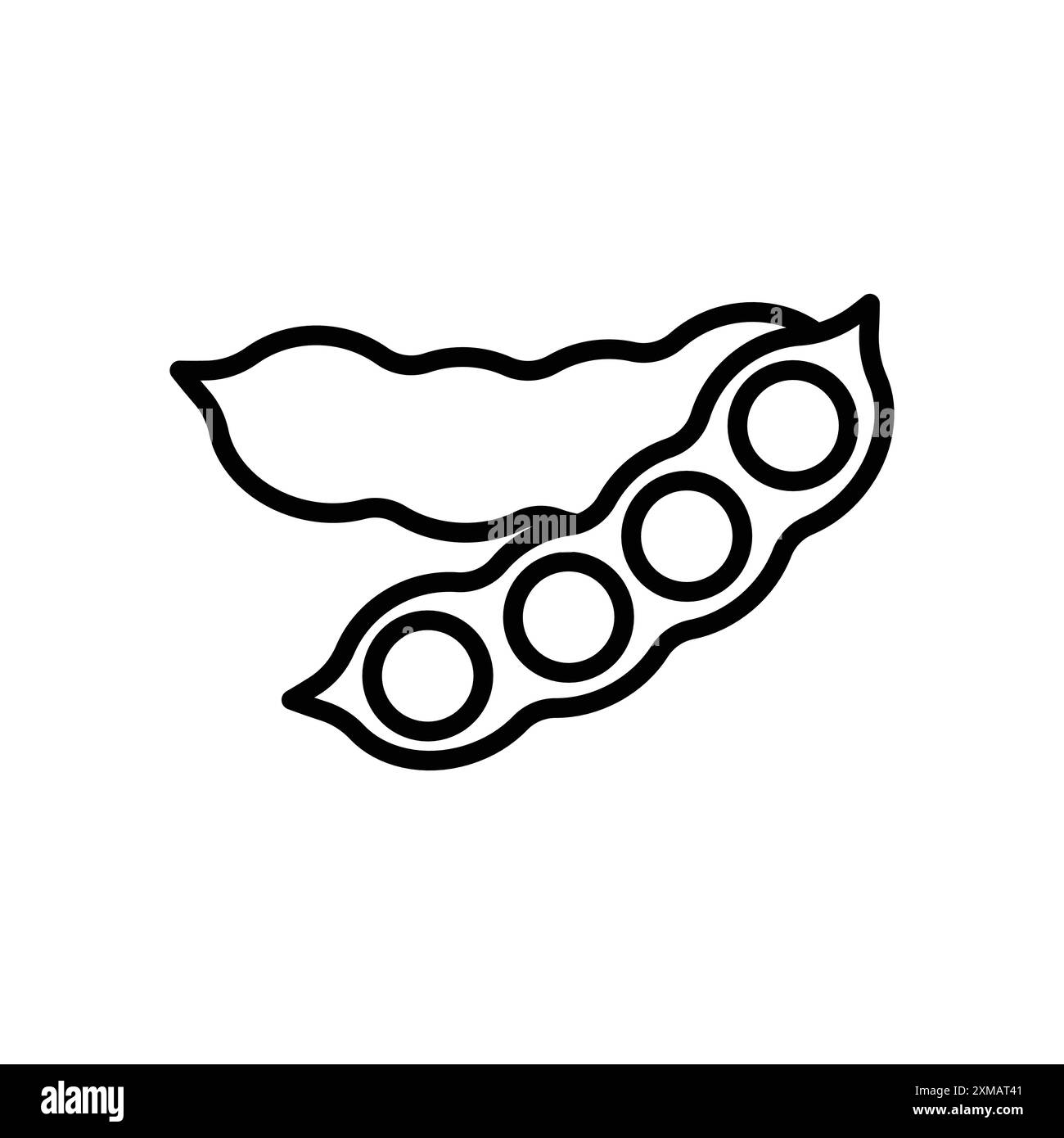 soybeans icon linear logo mark set collection in black and white for ...