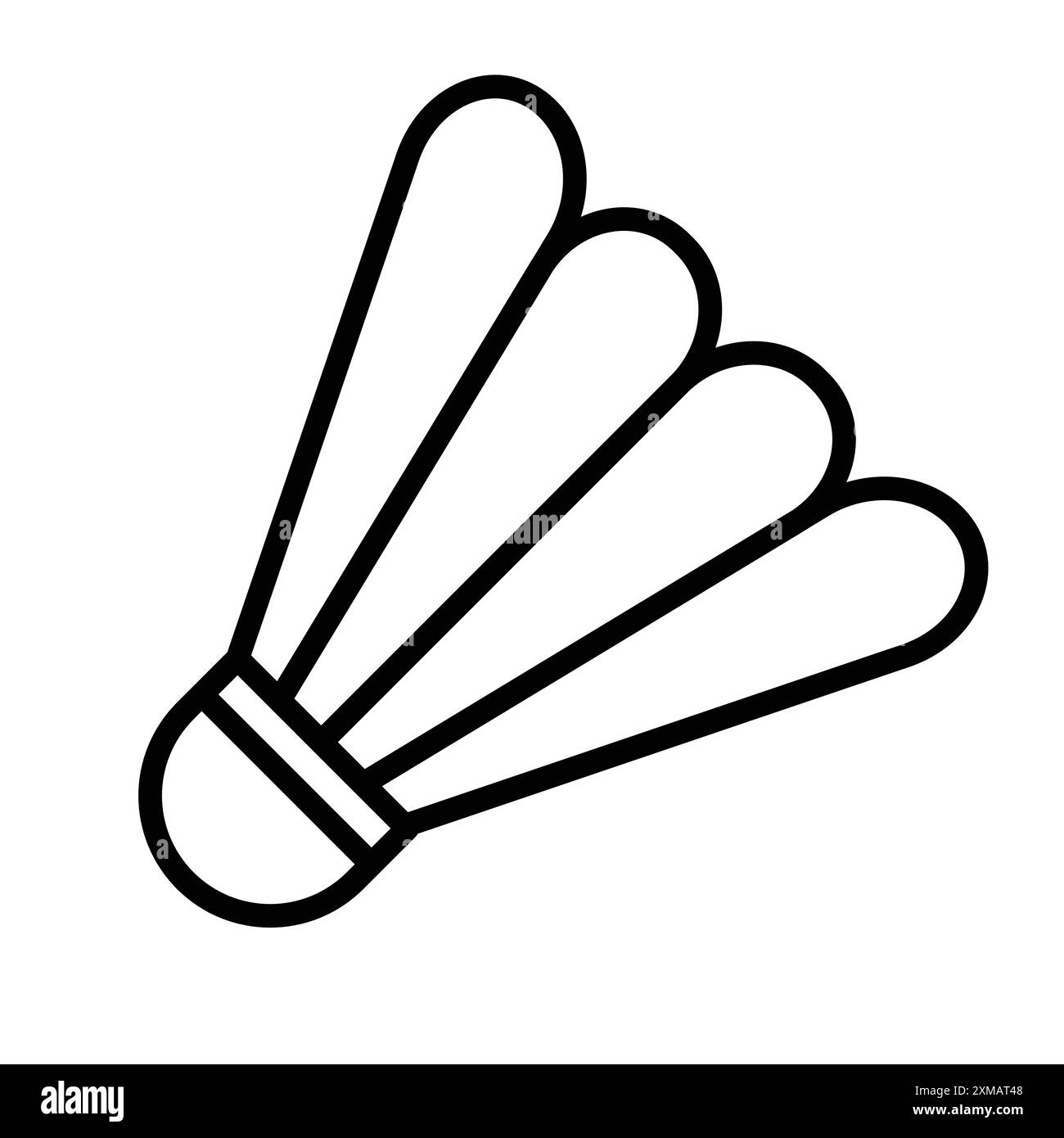 Badminton shuttlecock drawing Stock Vector Images - Alamy