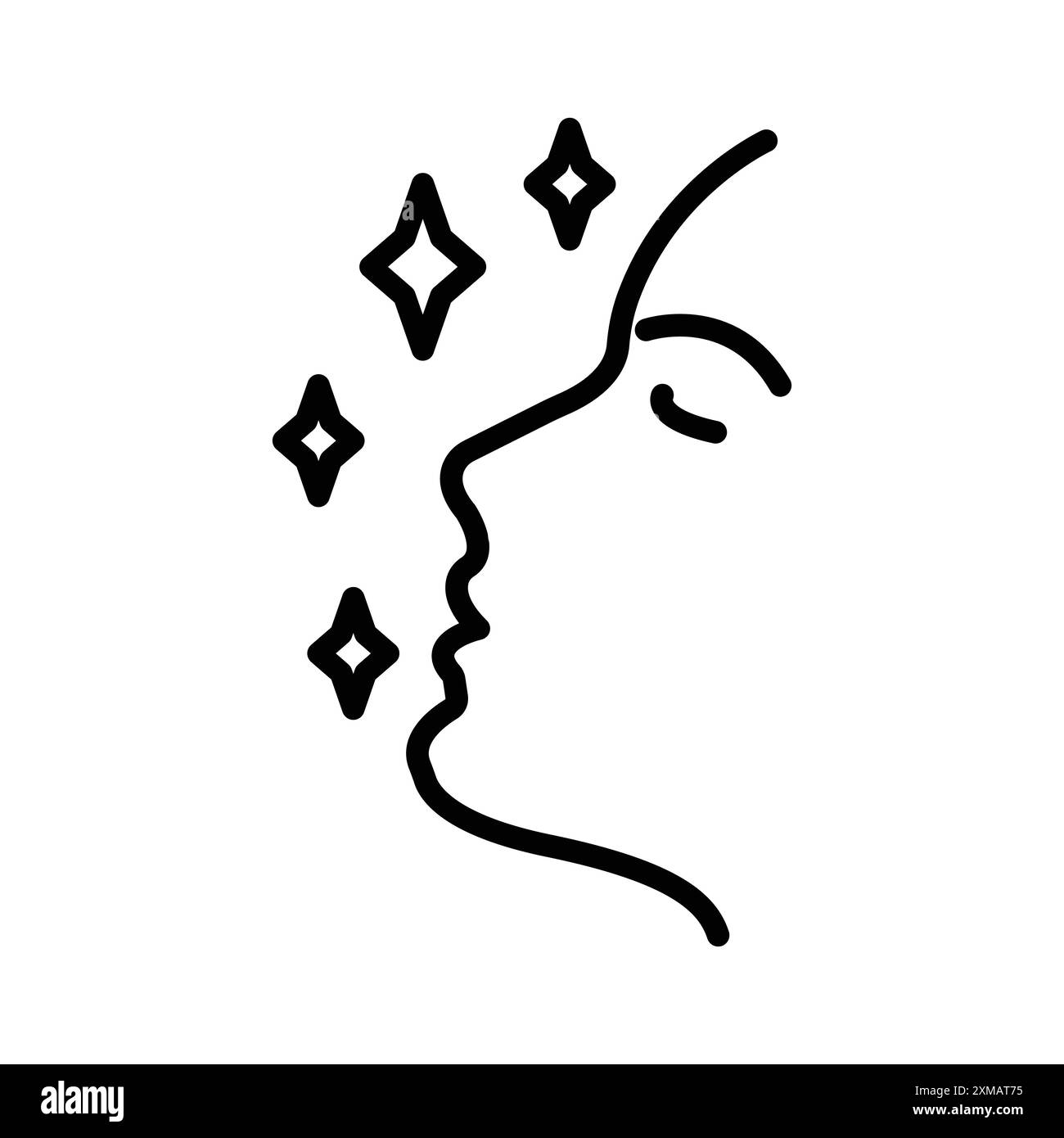 Skin care icon linear logo mark set collection in black and white for ...