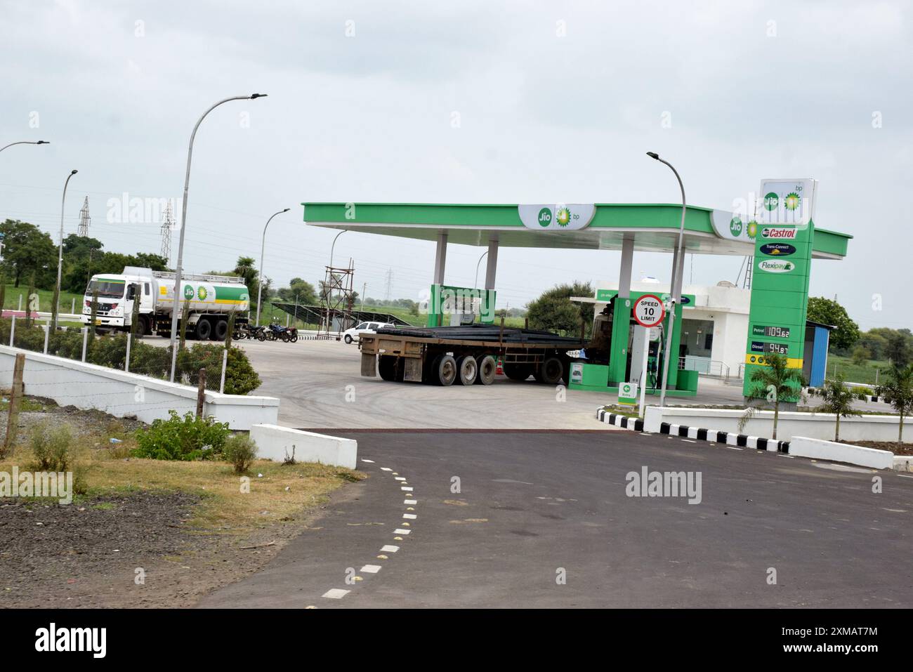 18-08-2023, Rajasthan, India. Newly Inaugurated JIO-BP Petrol Pump ...