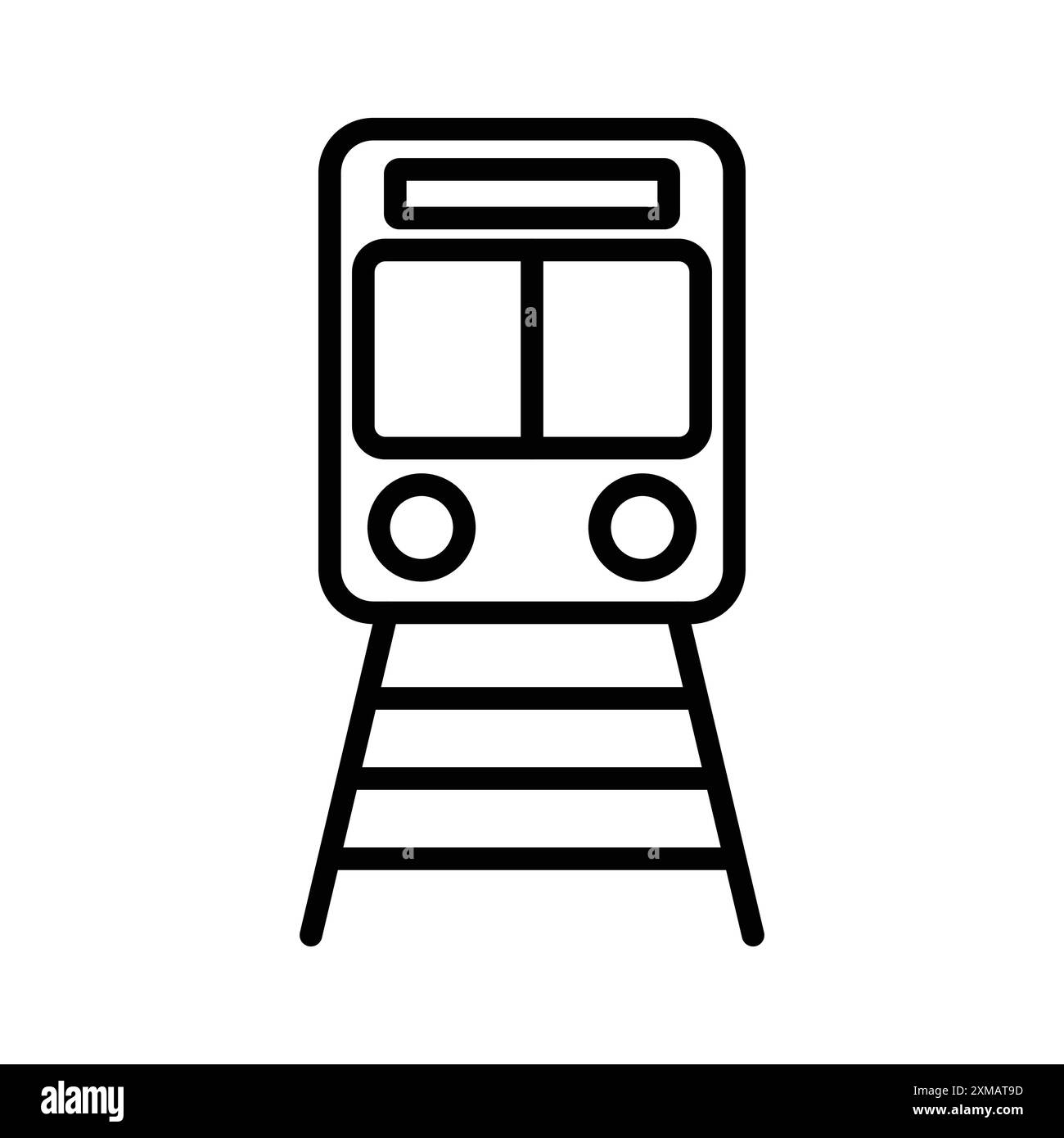 subway icon linear logo mark set collection in black and white for web ...