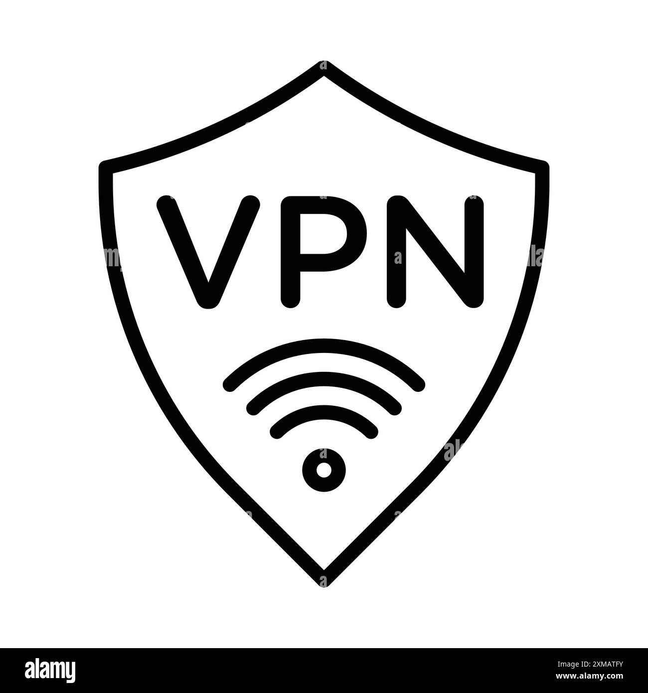 Secure vpn logo Black and White Stock Photos & Images - Alamy
