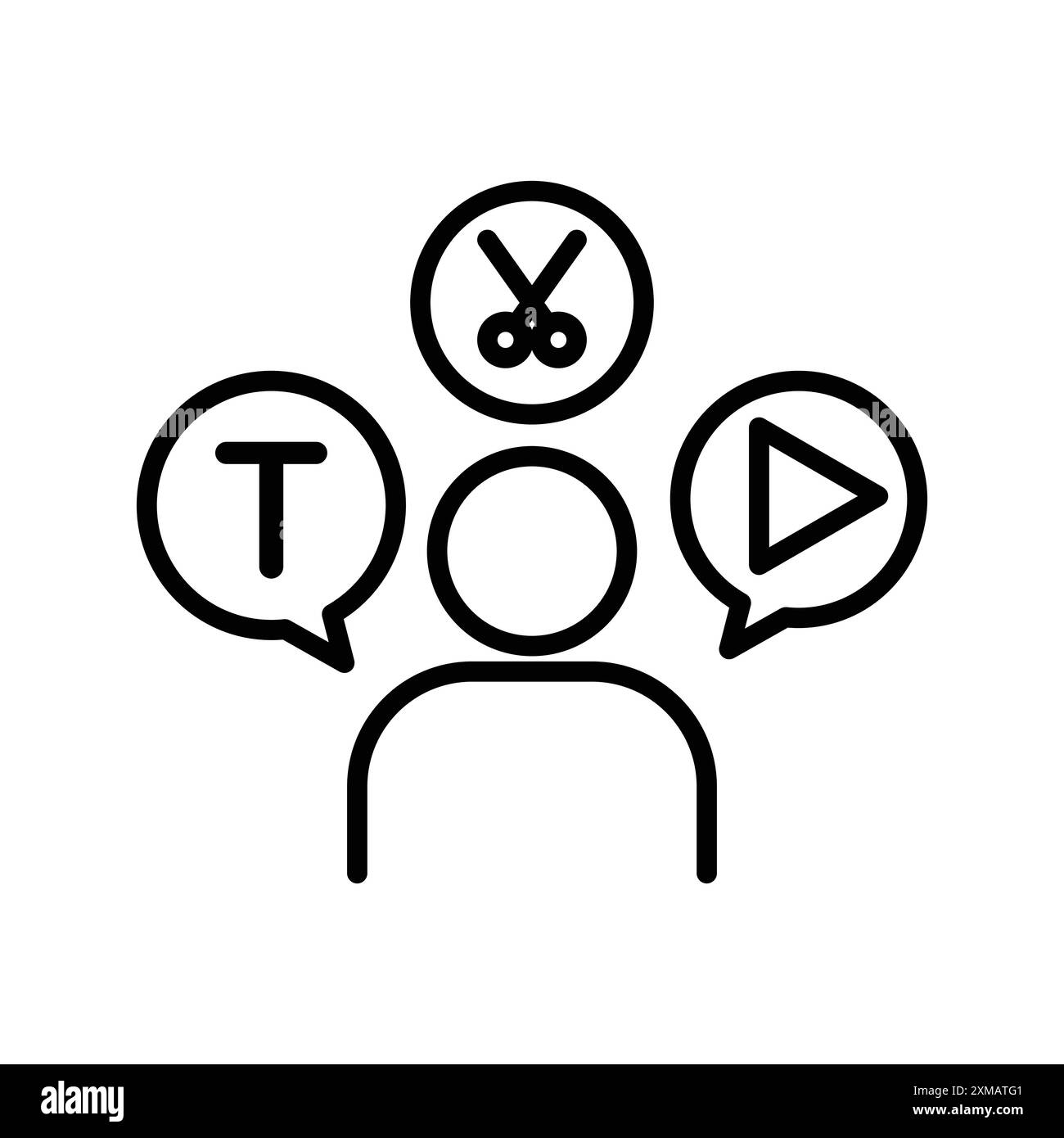 Video edit laptop icon Cut Out Stock Images & Pictures - Alamy