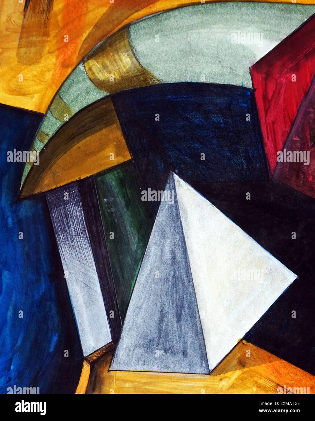 Poster geometric shapes grunge hi-res stock photography and images - Alamy