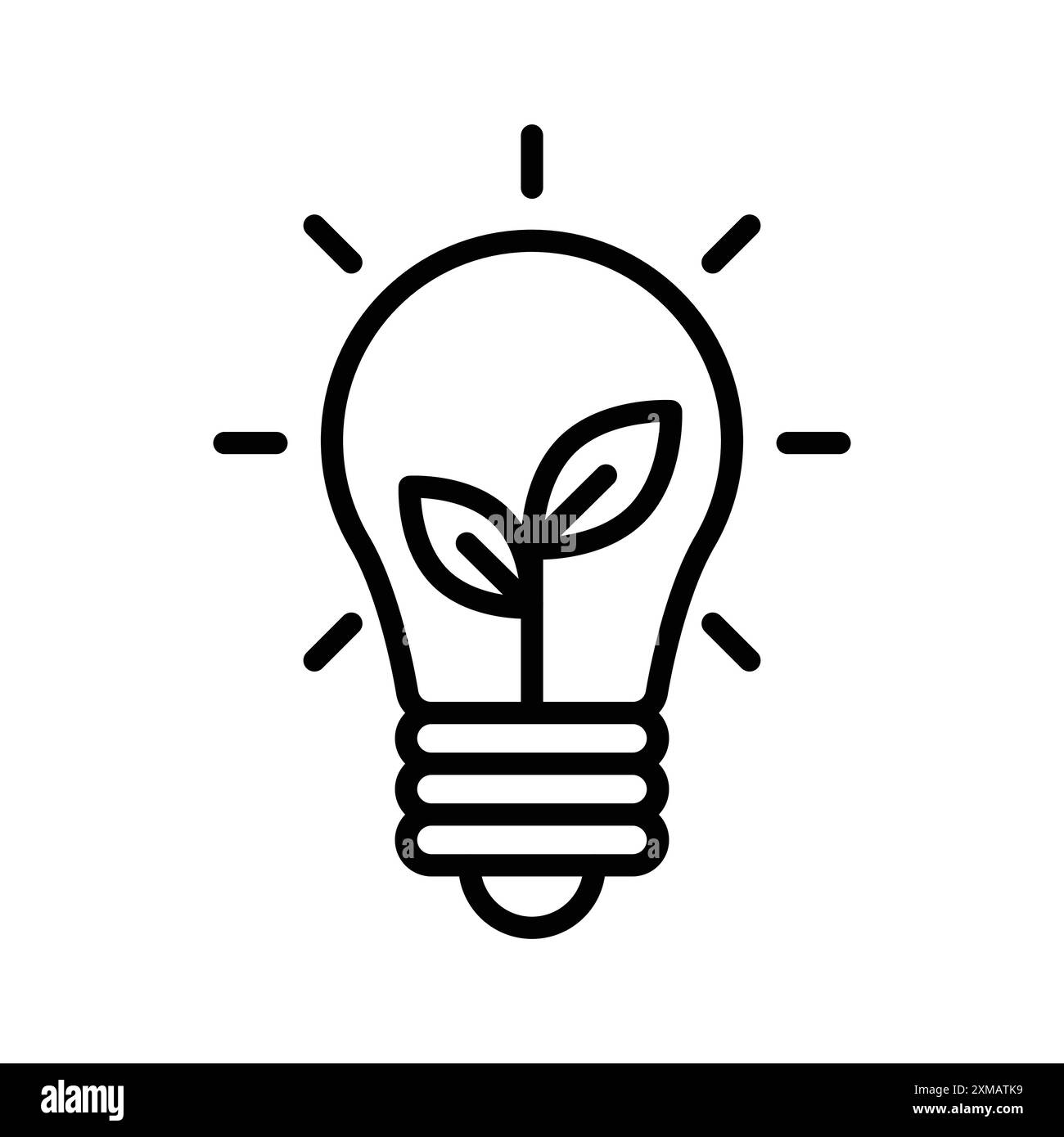 Sustainable ecological energy icon linear logo mark set collection in ...